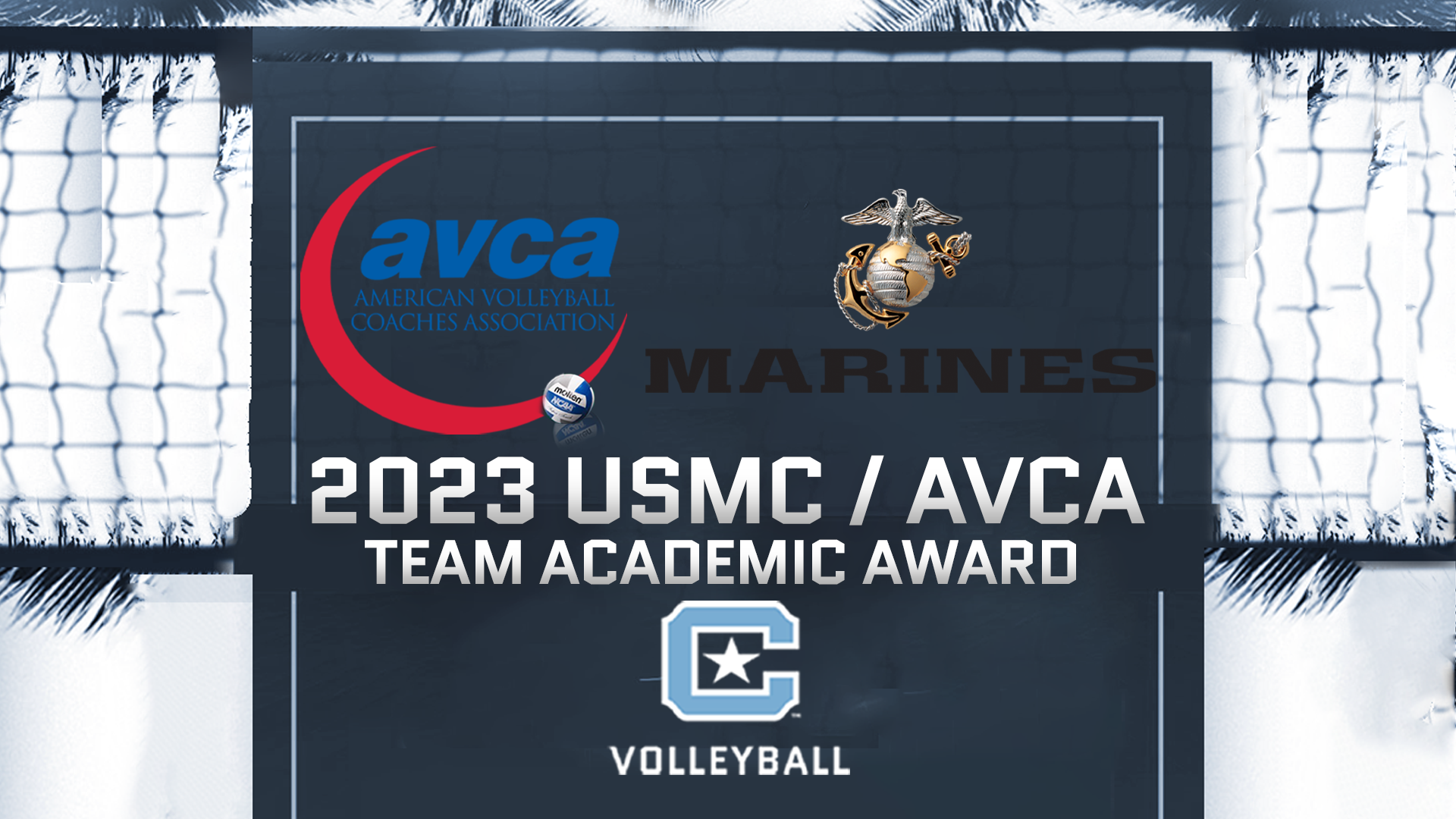 Volleyball Awarded 2023 USMC/ AVCA Team Academic Award - The Citadel ...