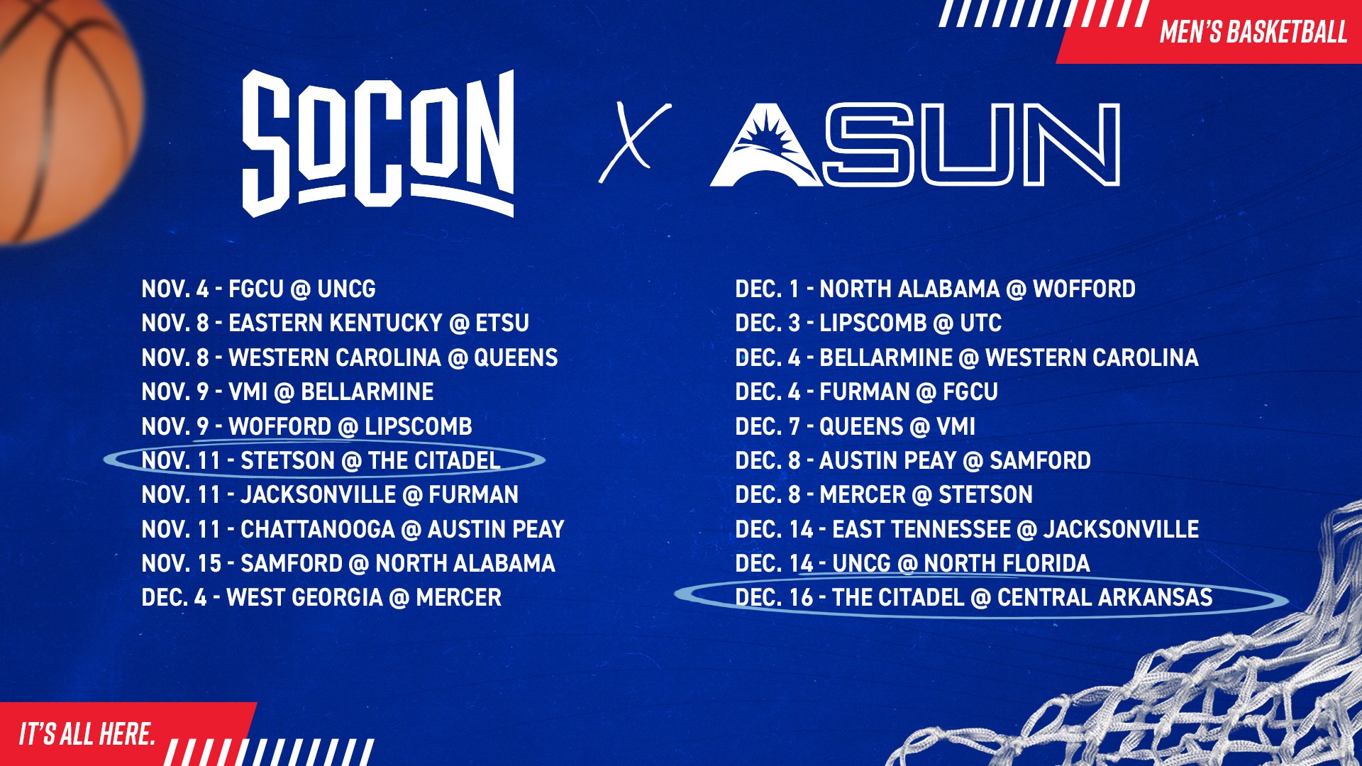 The SoCon Announces 2025 Men's Basketball Conference Slate - The ...