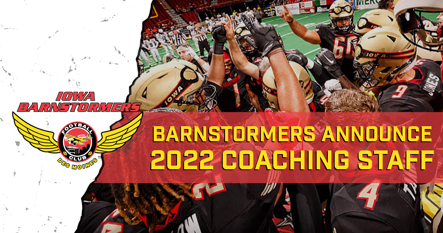 Barnstormers Announce 2022 Coaching Staff - Iowa Barnstormers