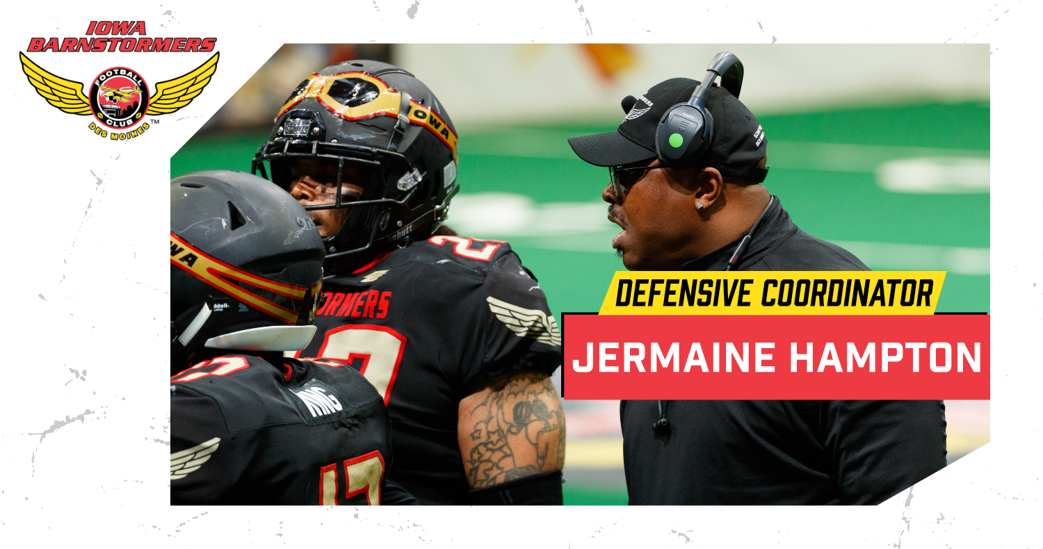 Jermaine Hampton Returns to Barnstormers Coaching Staff - Iowa Barnstormers