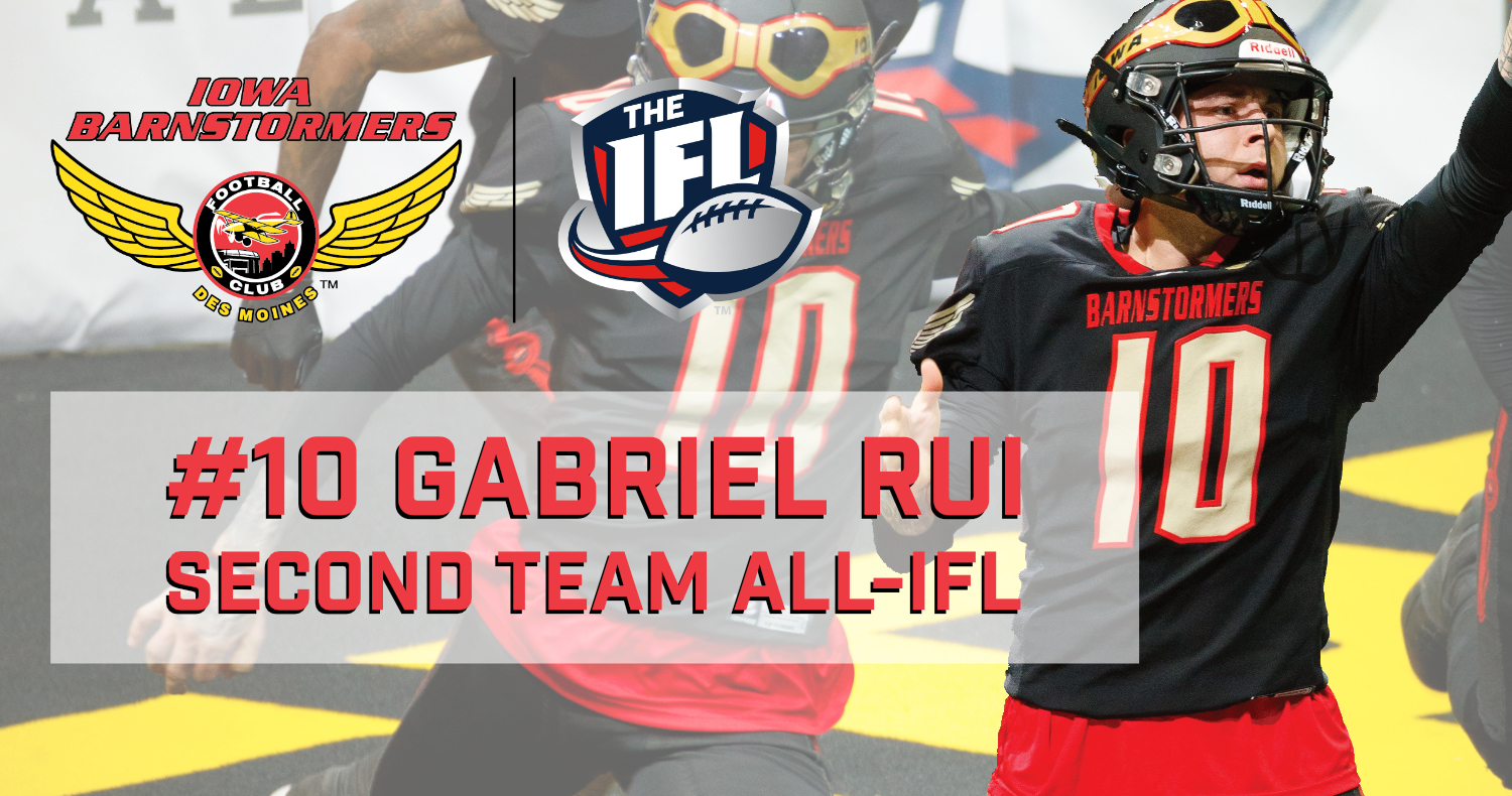 Rui Earns Second Team All-IFL Honors - Iowa Barnstormers