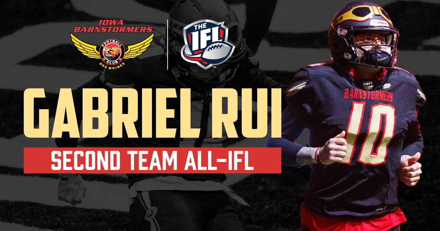Rui Earns Second Team All-IFL Honors - Iowa Barnstormers