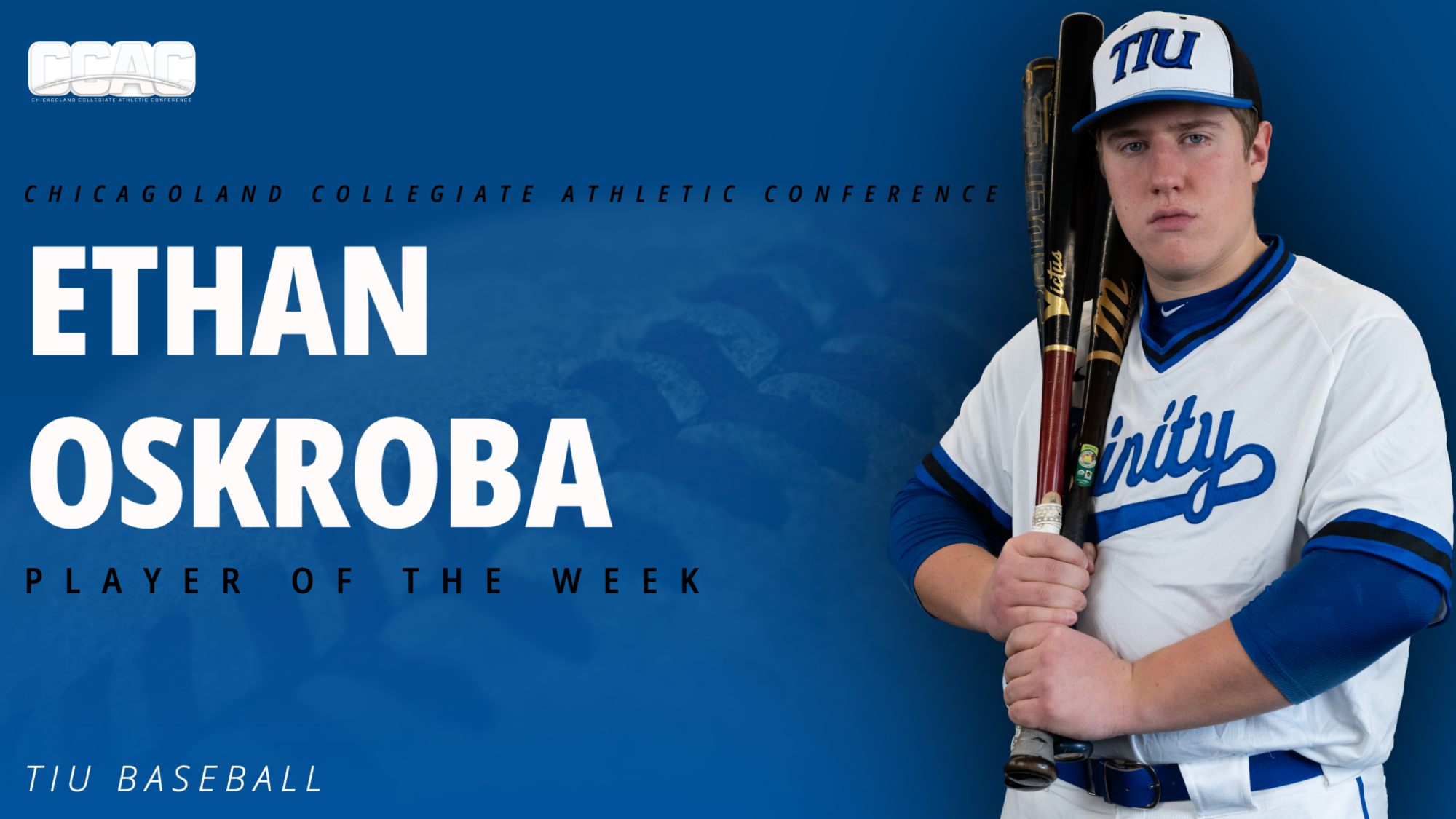 Oskroba picks up CCAC Player of the Week honor - Trinity International ...