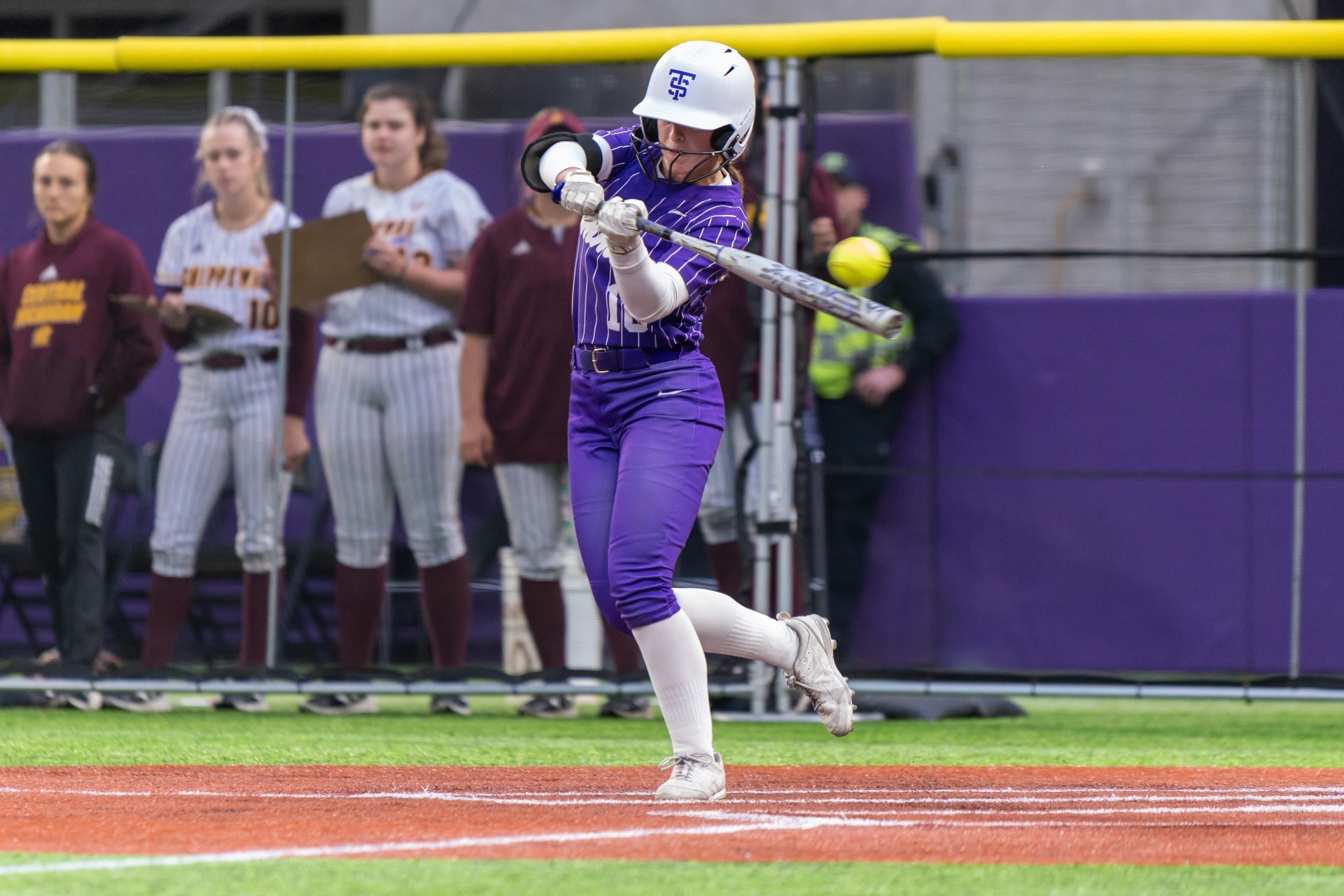 Softball runs into red-hot Omaha team, drops both games of doubleheader ...