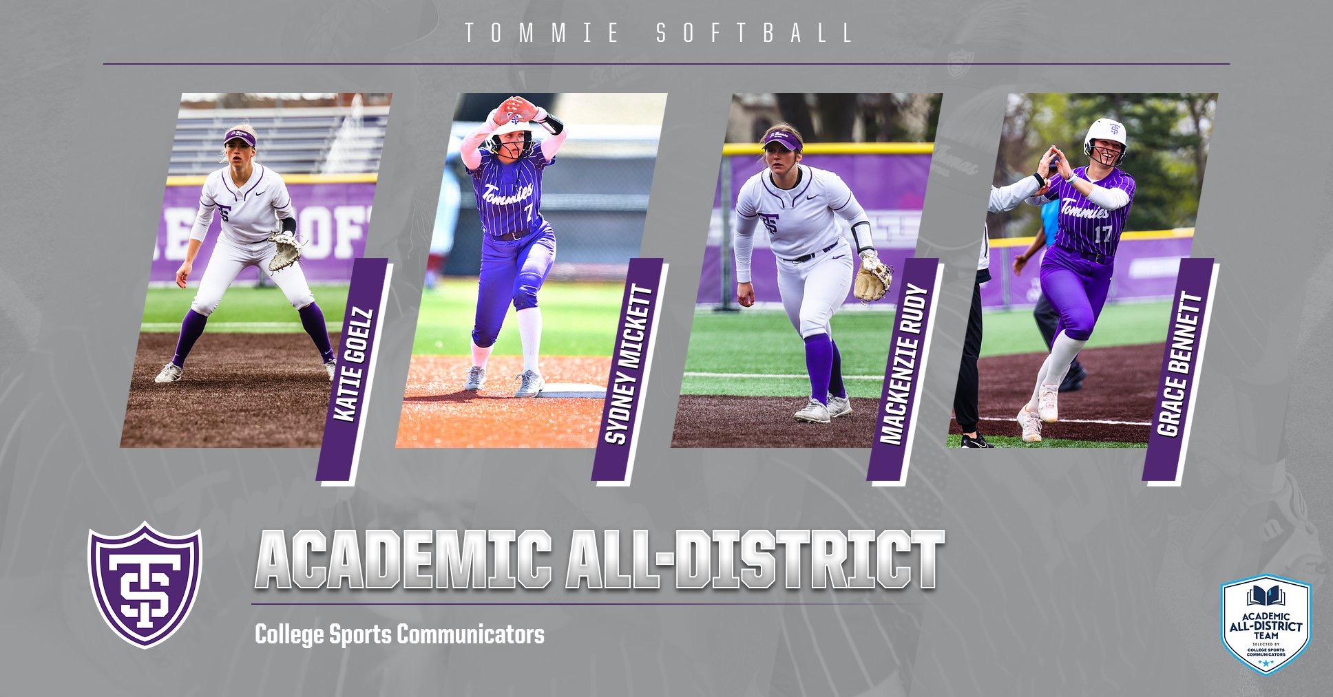 Tommie Baseball lands four on CSC Academic All-District® team - The ...