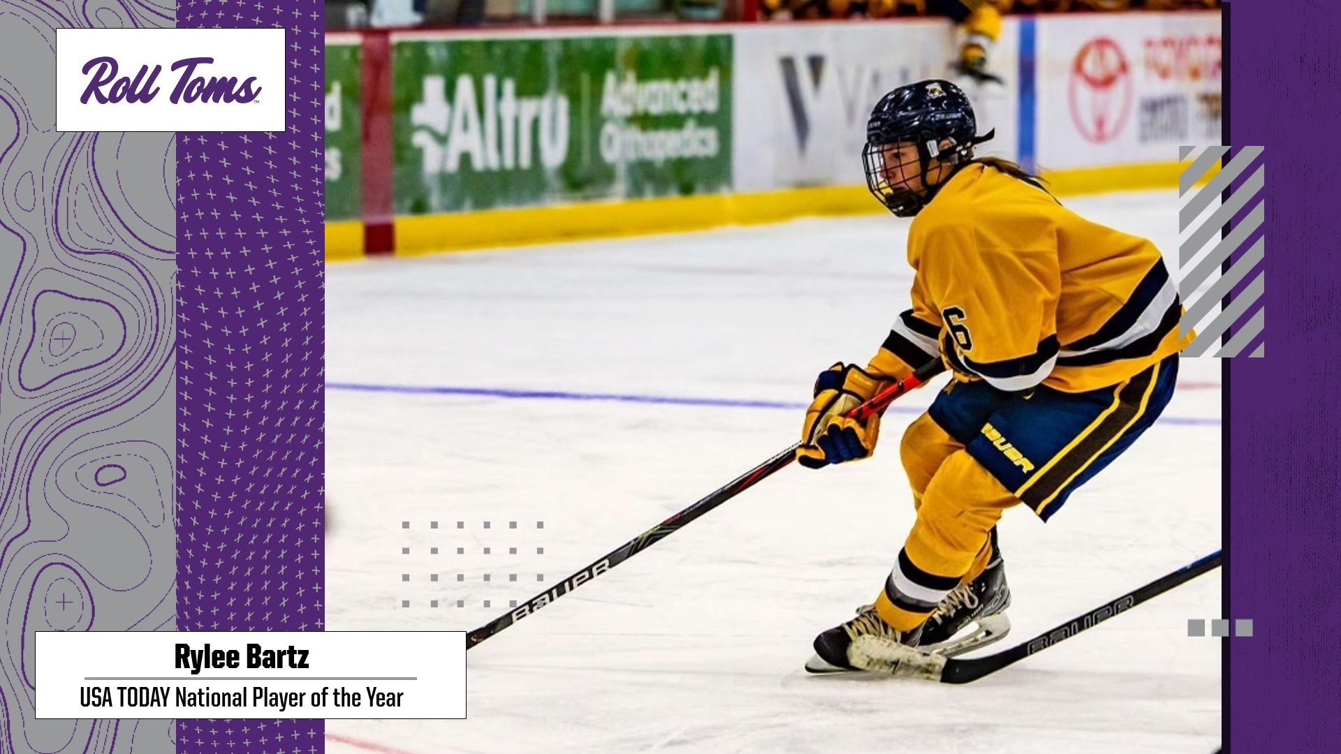 Women's Hockey newcomer Rylee Bartz earns national acclaim - The ...