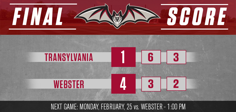 Transylvania baseball edged by Webster in season opener on Sunday ...