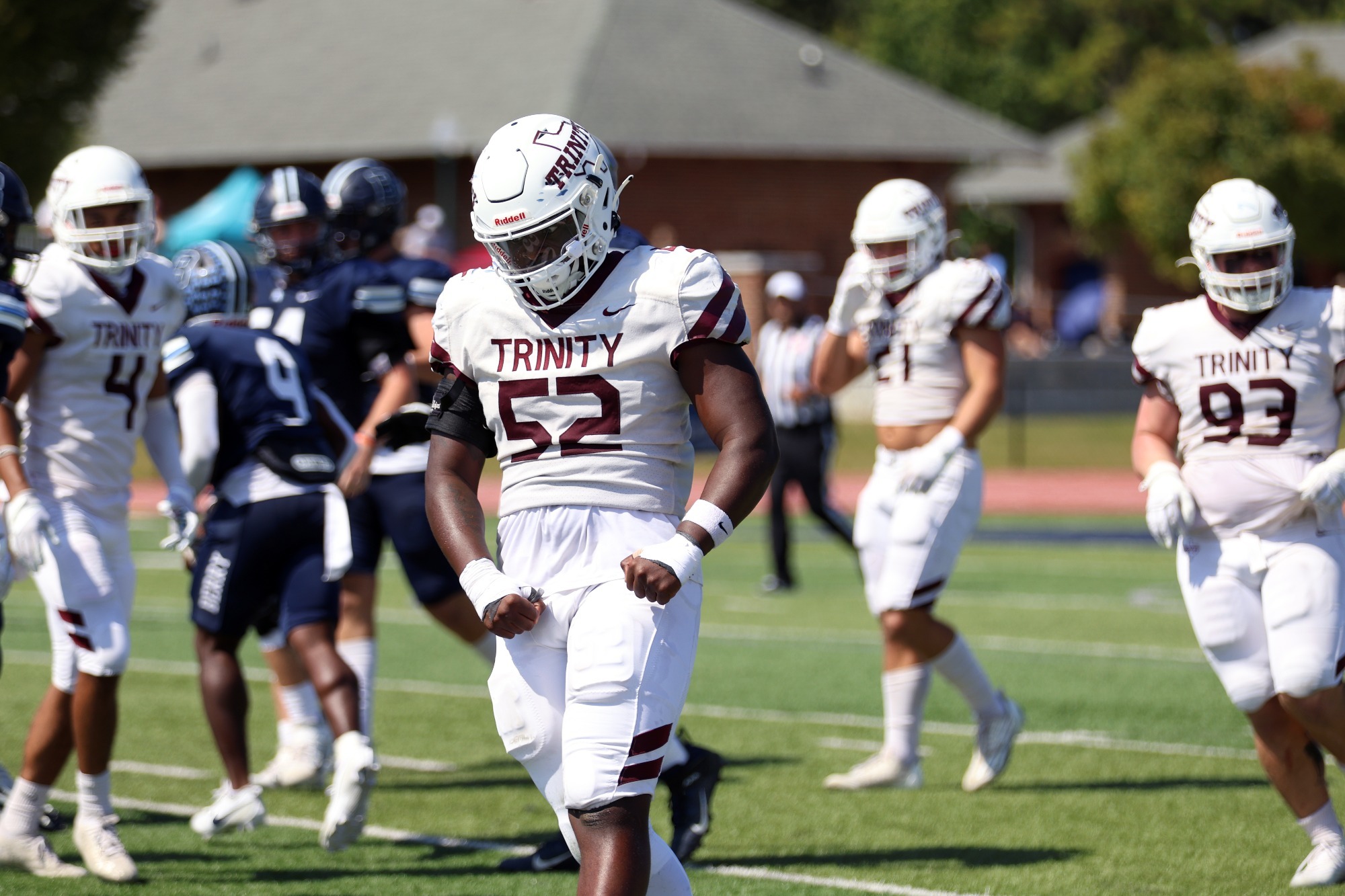#5 Tiger Football Sinks Pirates in Lopsided SAA Road Win - Trinity ...