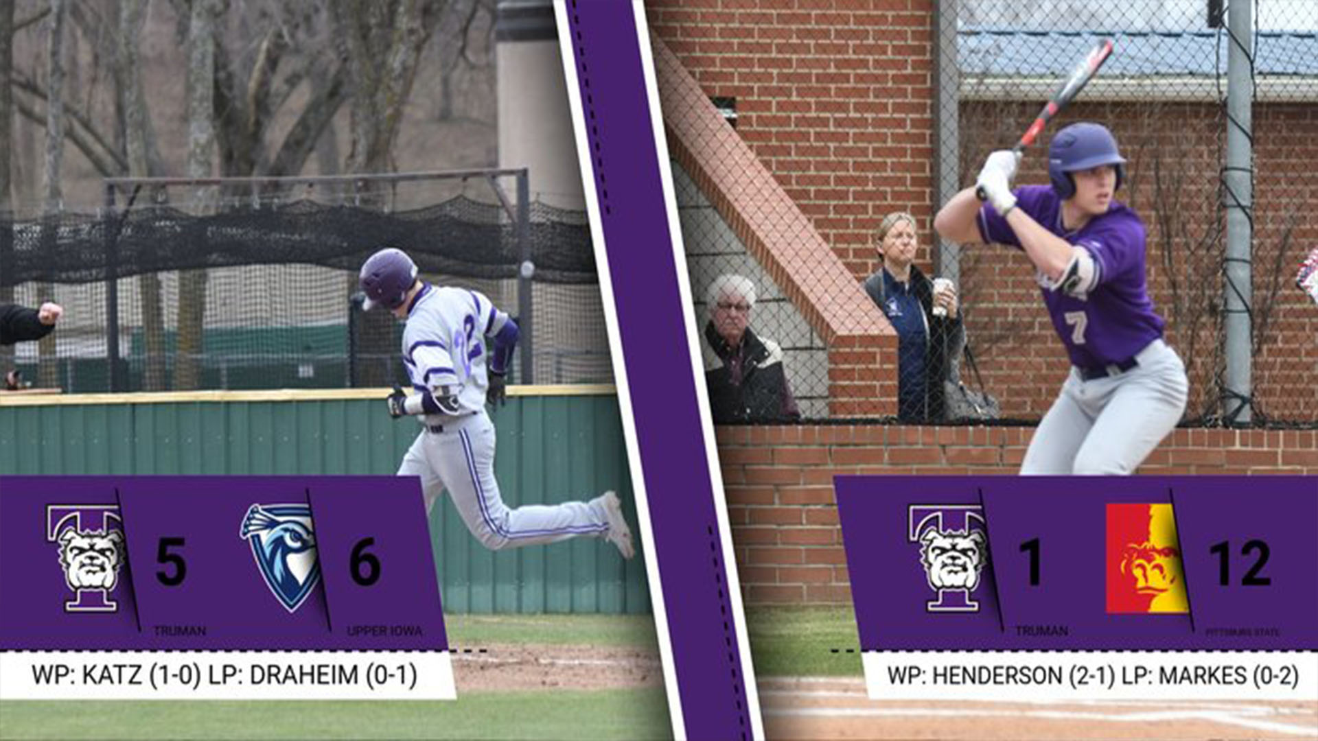 RECAP: Bulldogs Drop Two on the Diamond - Truman State University Athletics