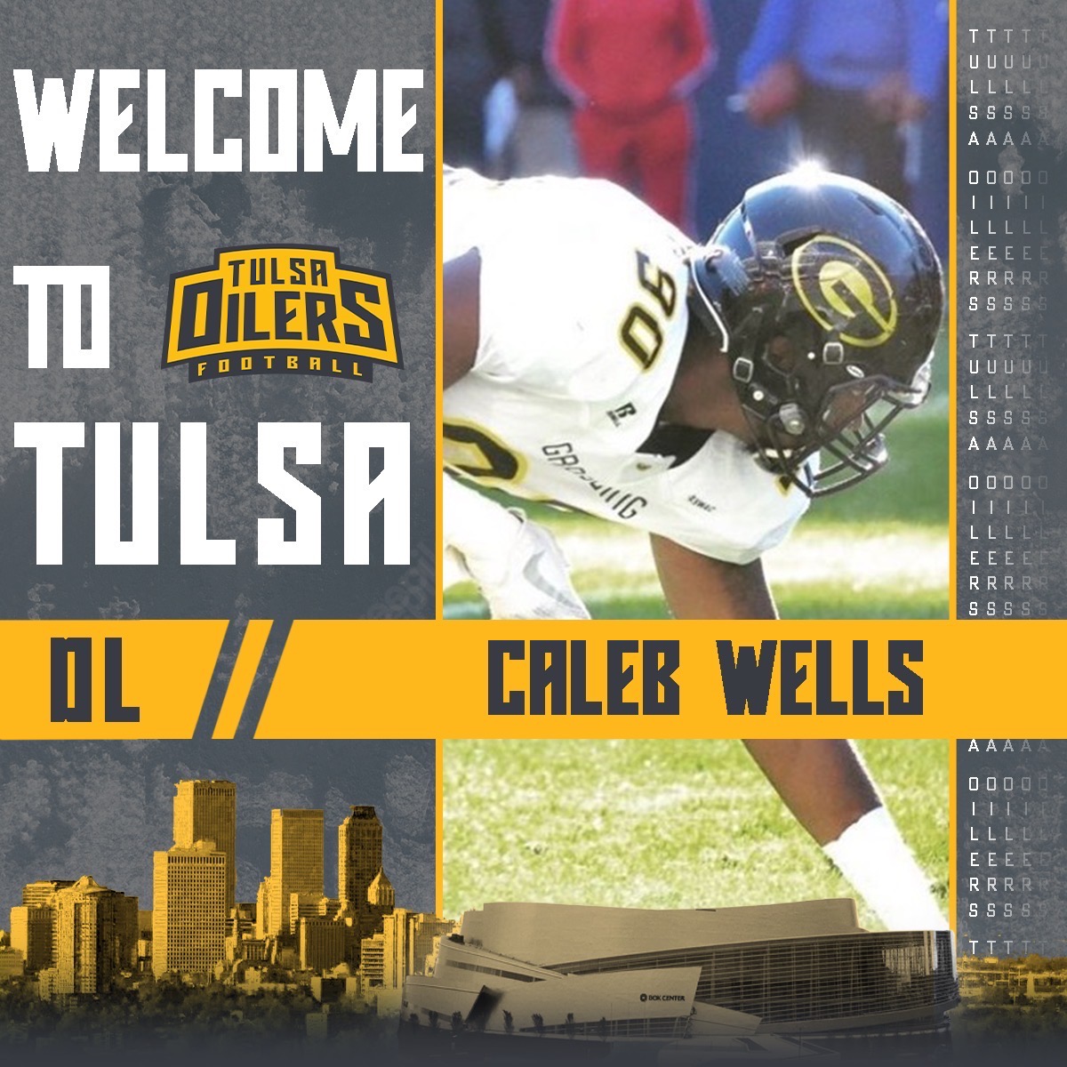 OILERS FOOTBALL BRINGS IN CALEB WELLS - Tulsa Oilers Football