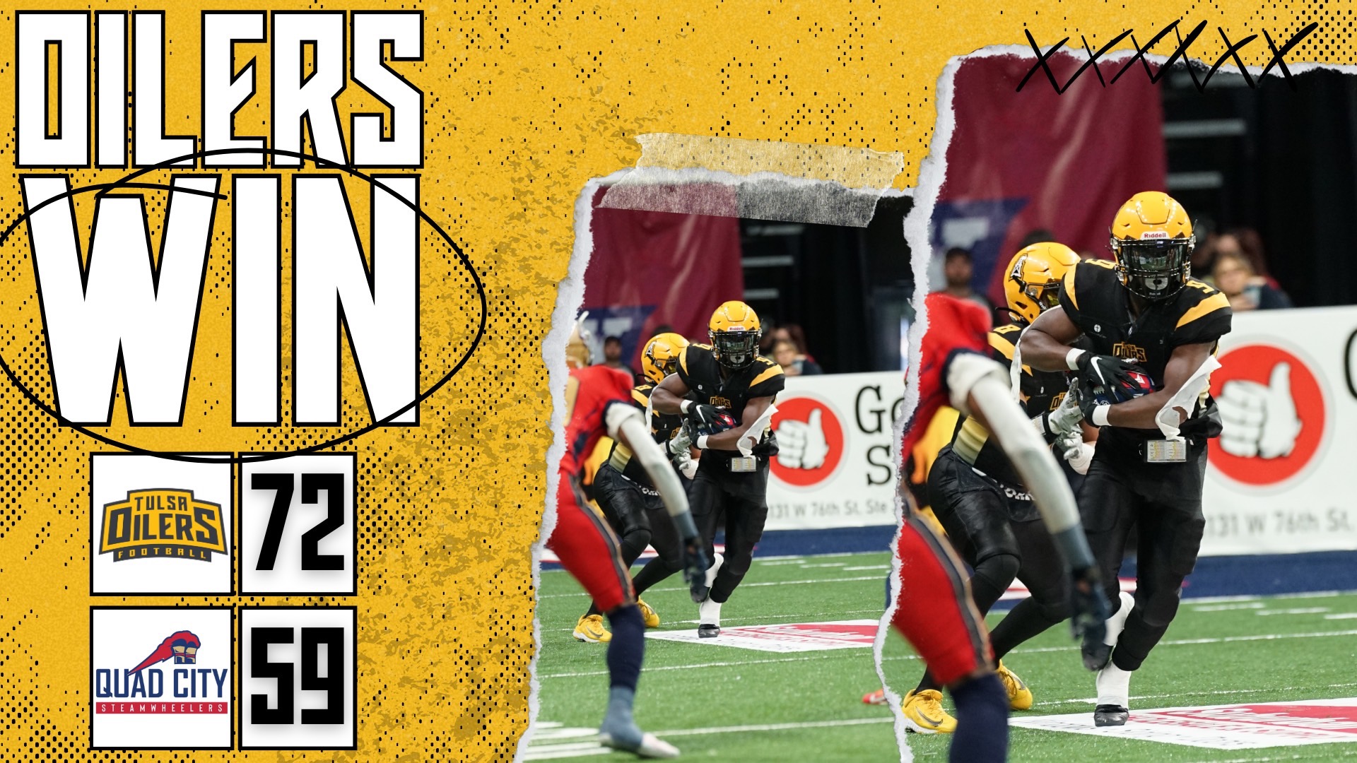 TULSA TOPS QUAD CITY - Tulsa Oilers Football