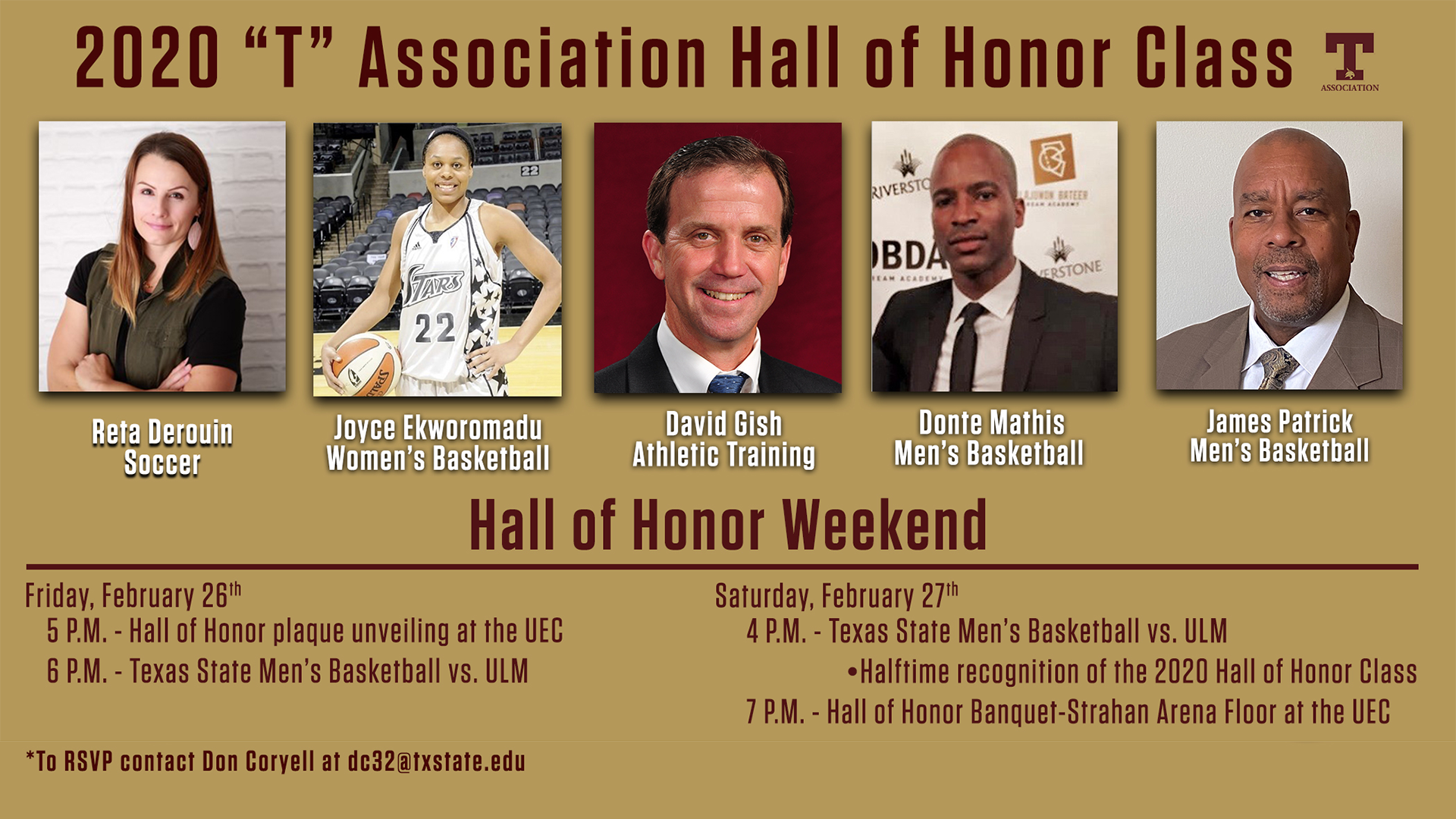 Texas State Athletics Announces 2024 Hall of Honor Class - Texas State ...