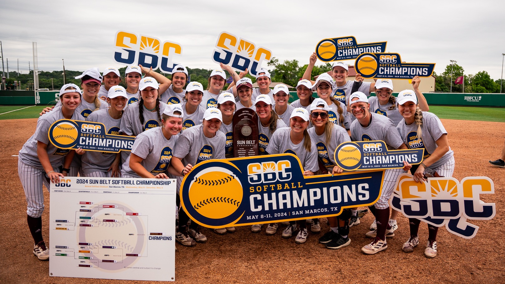Texas State Softball Wins Sun Belt Conference Tournament Championship ...