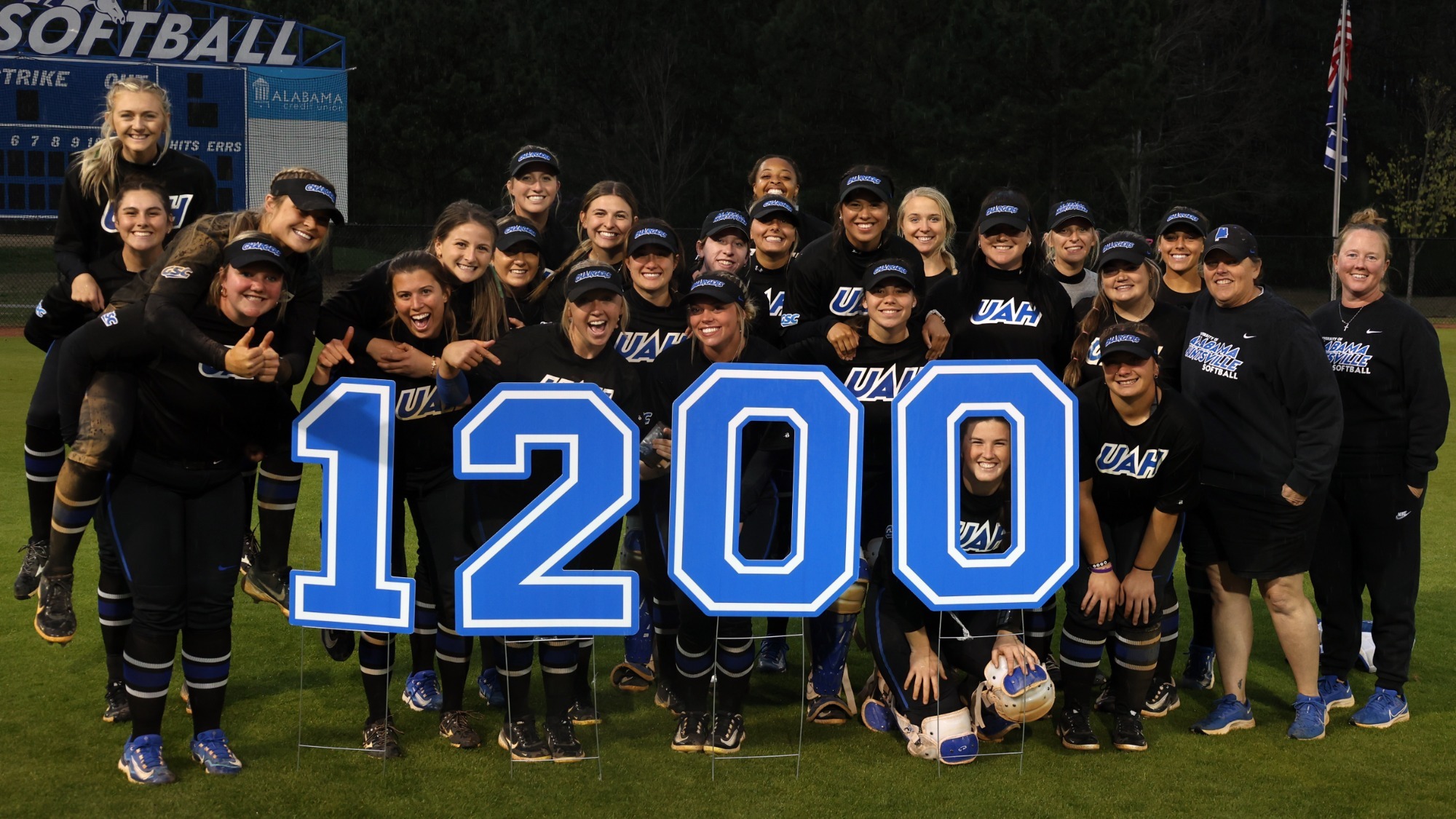 Les Stuedeman Achieves 1200 Win Milestone as UAH Sweeps UWF - UAH Athletics