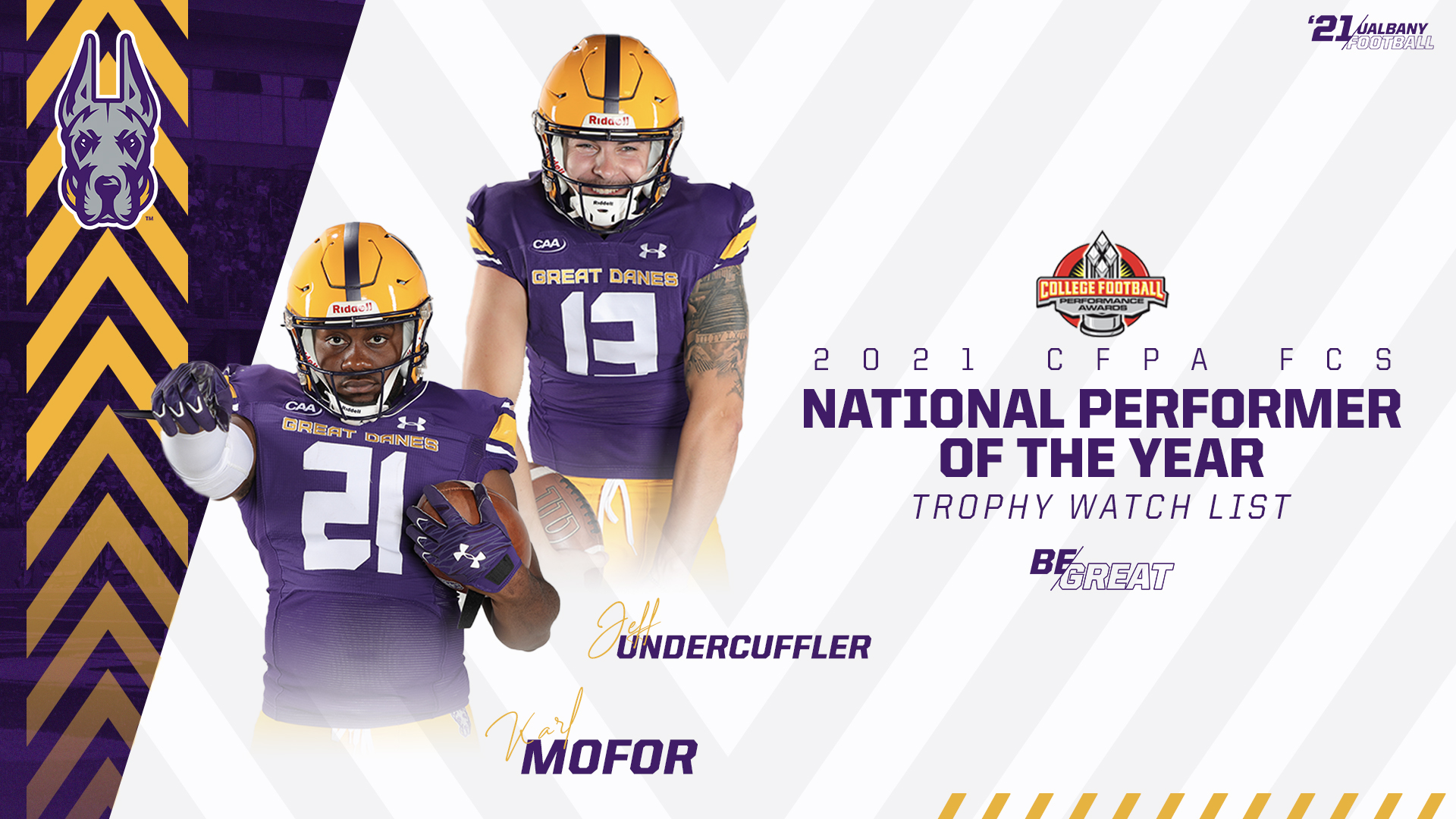 Mofor and Undercuffler Named to 2021 FCS National Performer of the Year ...