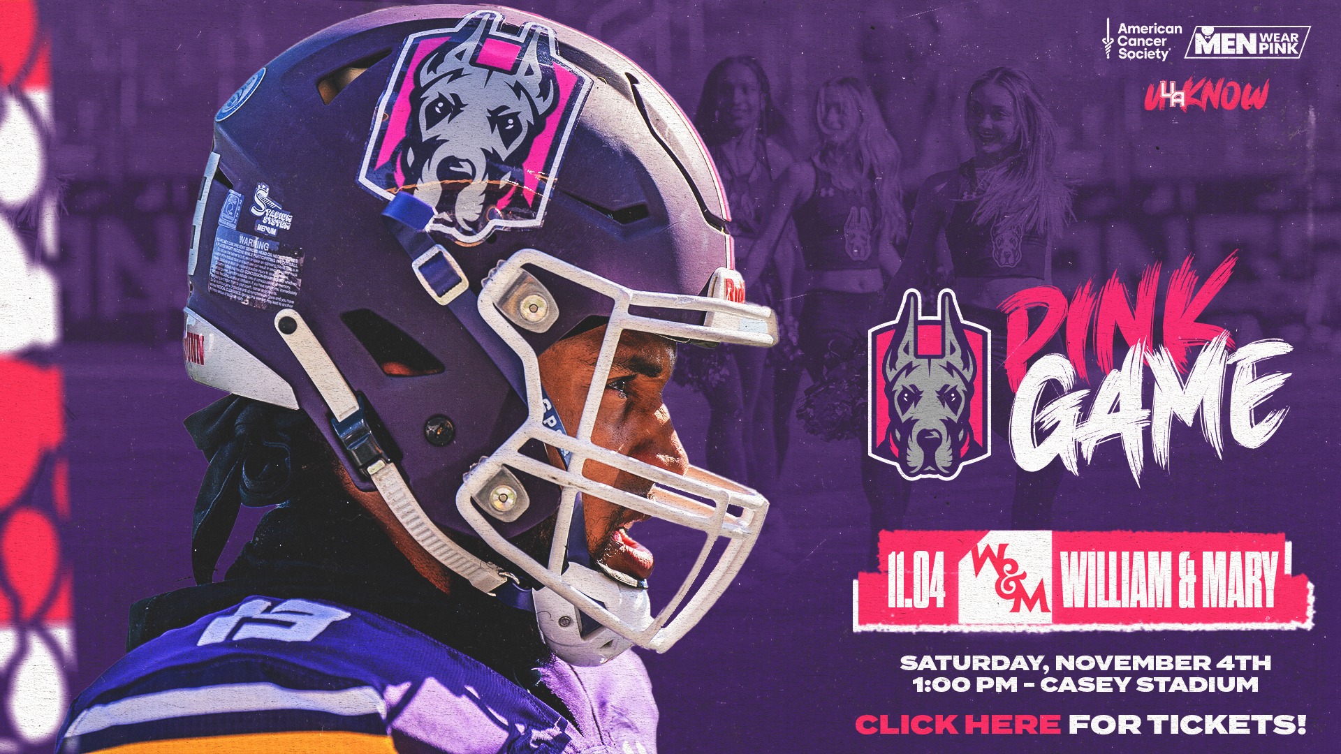 Football Annual “Pink Game” Set for November 4 - University at Albany ...
