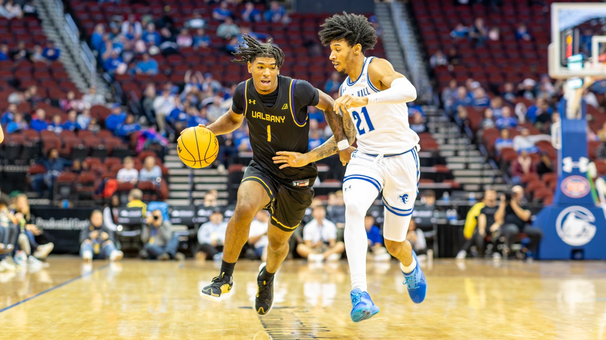 Seton Hall Bests Men’s Basketball - University at Albany Great Danes
