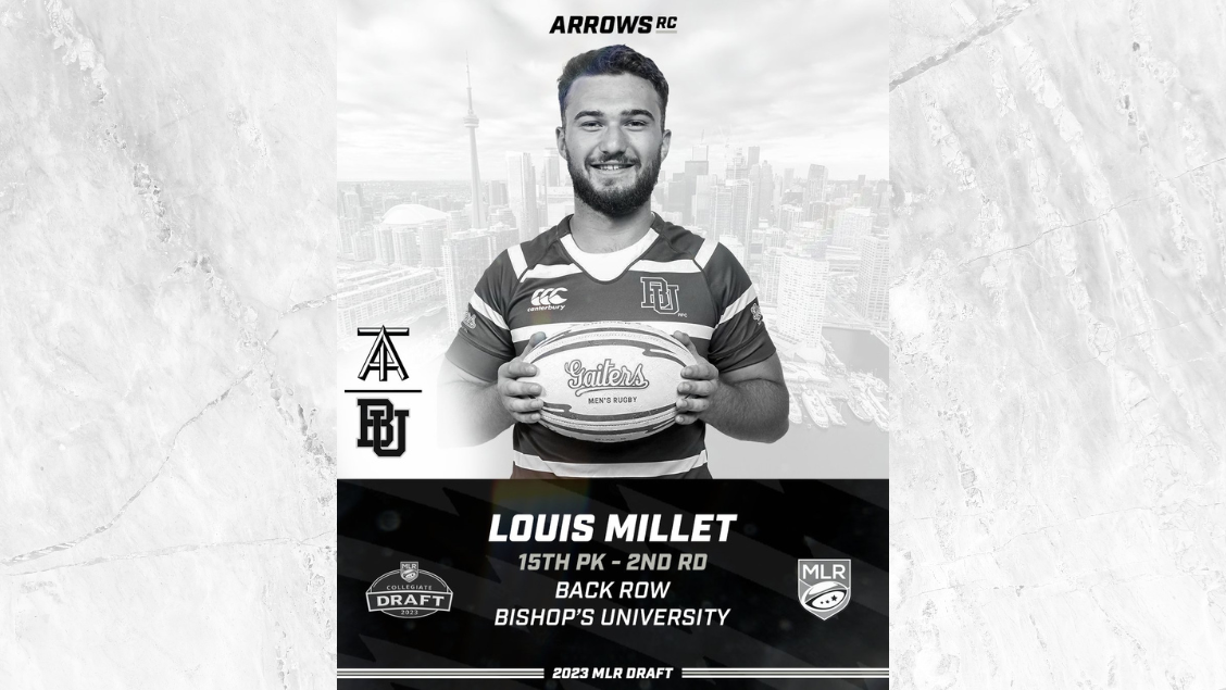 Millet selected in 2nd Round of MLR Draft - Bishop's University Athletics