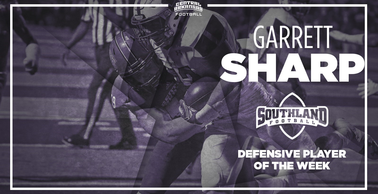 Garrett Sharp - 2016 - Football - University of Central Arkansas Athletics