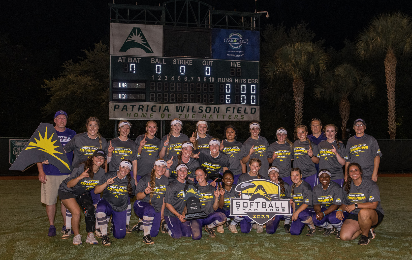 Softball Wins First ASUN Championship After Downing UNA Twice ...