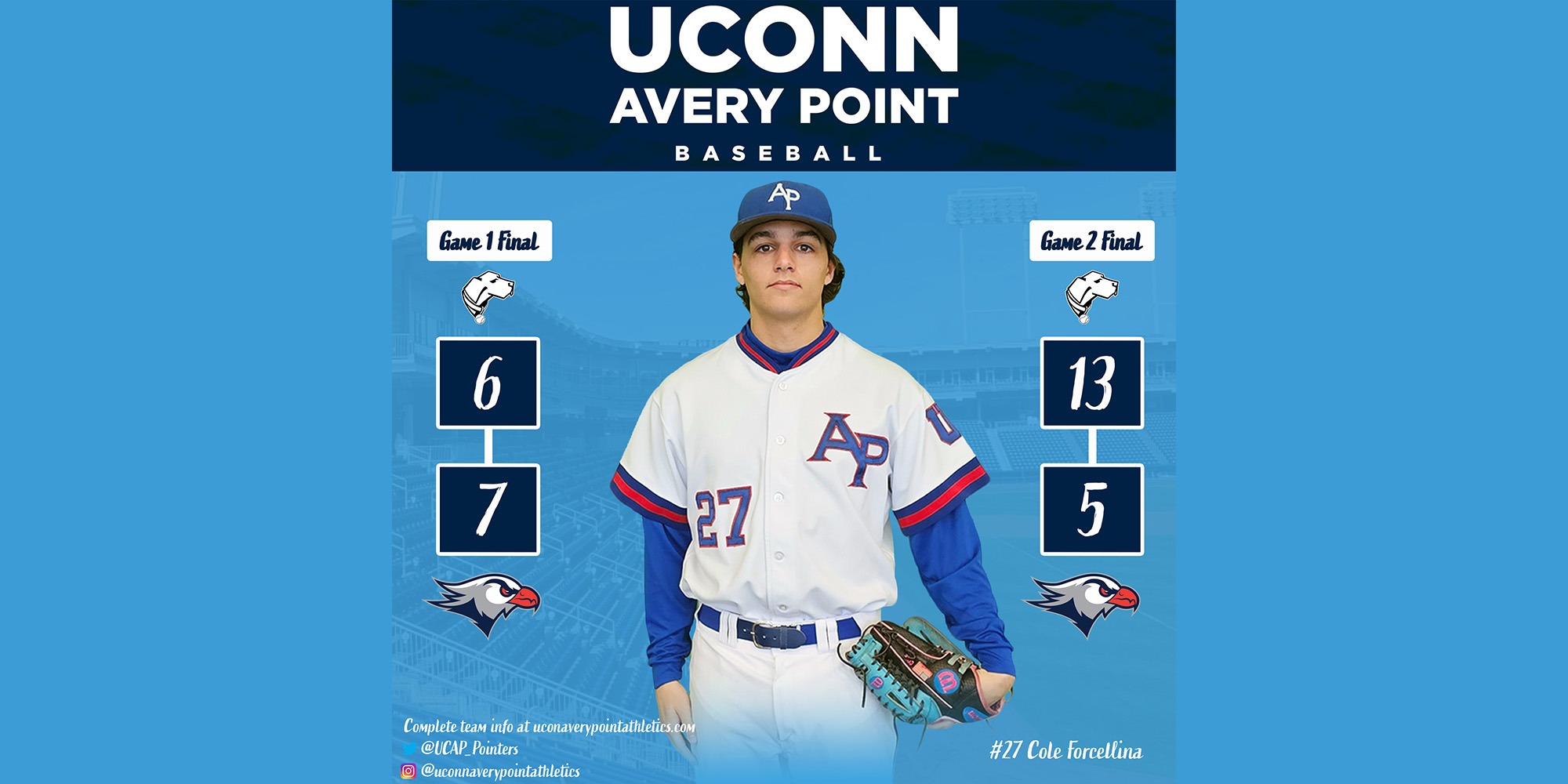 Baseball Splits the Day With Lackawanna College - UCONN Avery Point