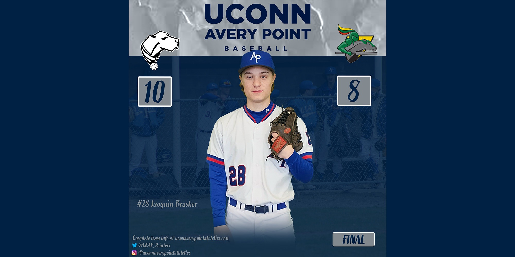 Avery Point Baseball Defeats CCRI 10-8 on the Road. - UCONN Avery Point