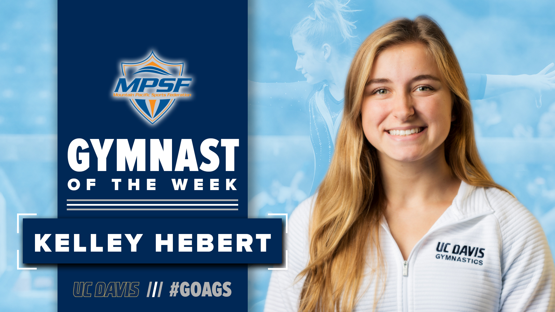 Hebert wins sixth MPSF Gymnast of the Week award - UC Davis Athletics
