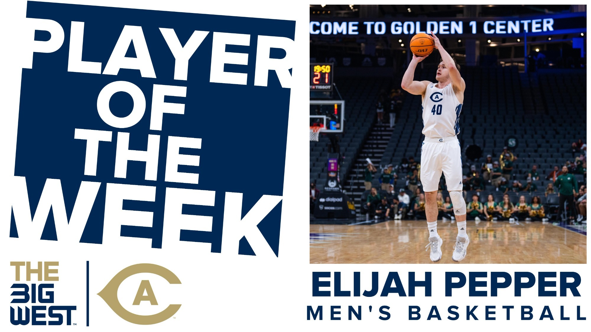 Elijah Pepper Tabbed as Big West Player of the Week - UC Davis Athletics