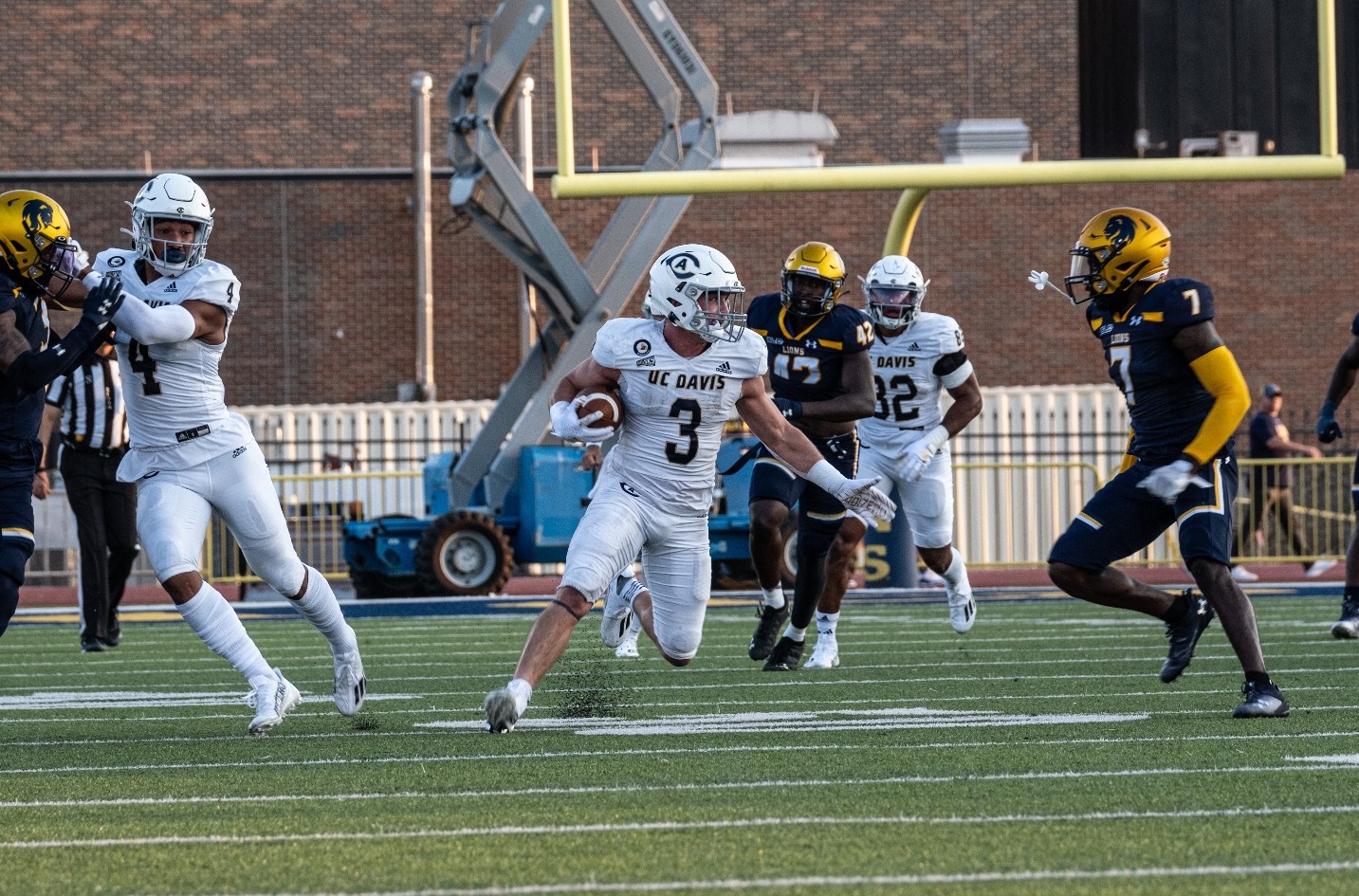 Lan Larison’s Three Touchdowns, Aggie Defense Leads to Season Opening ...