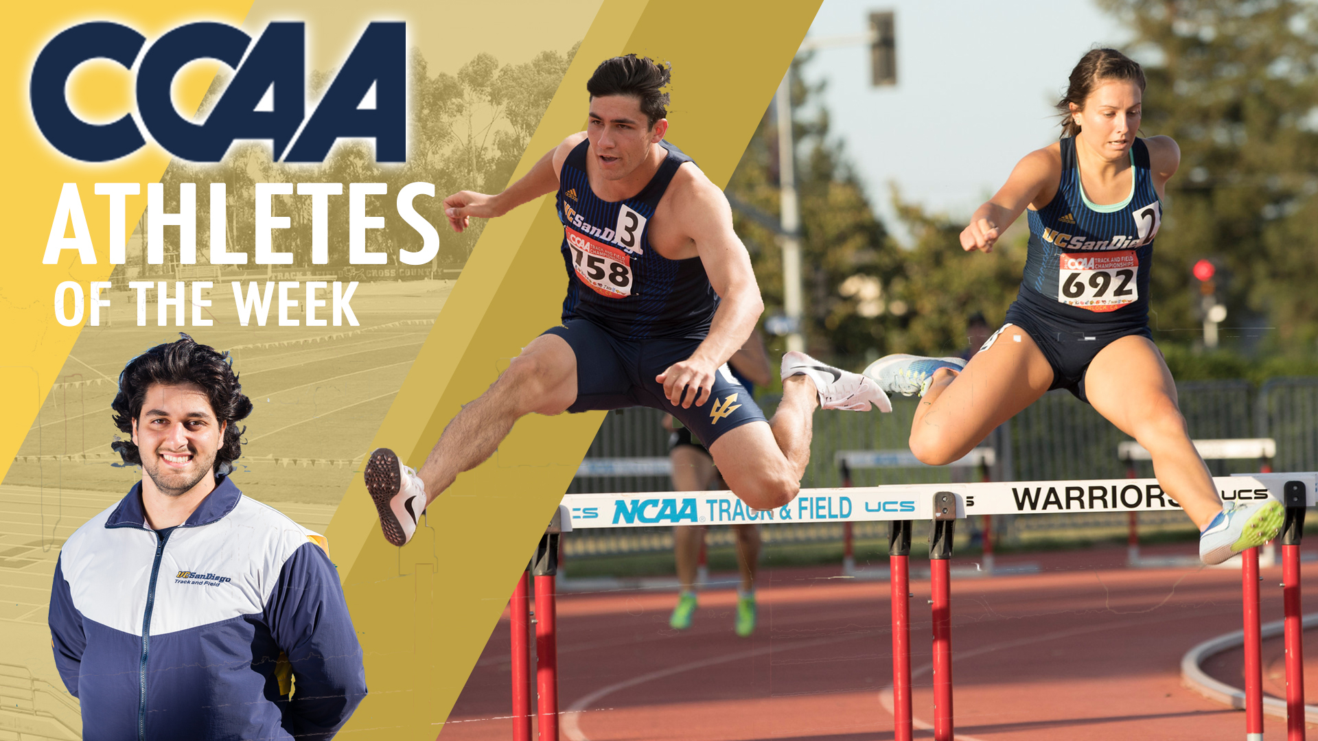 Claudia Cox, Nicholas Rack and Aria Sadeghi Take Home CCAA Athlete of ...