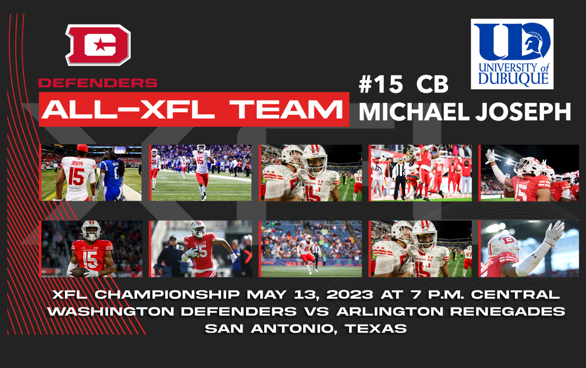 Former Spartan Michael Joseph to Play in XFL Championship Game ...