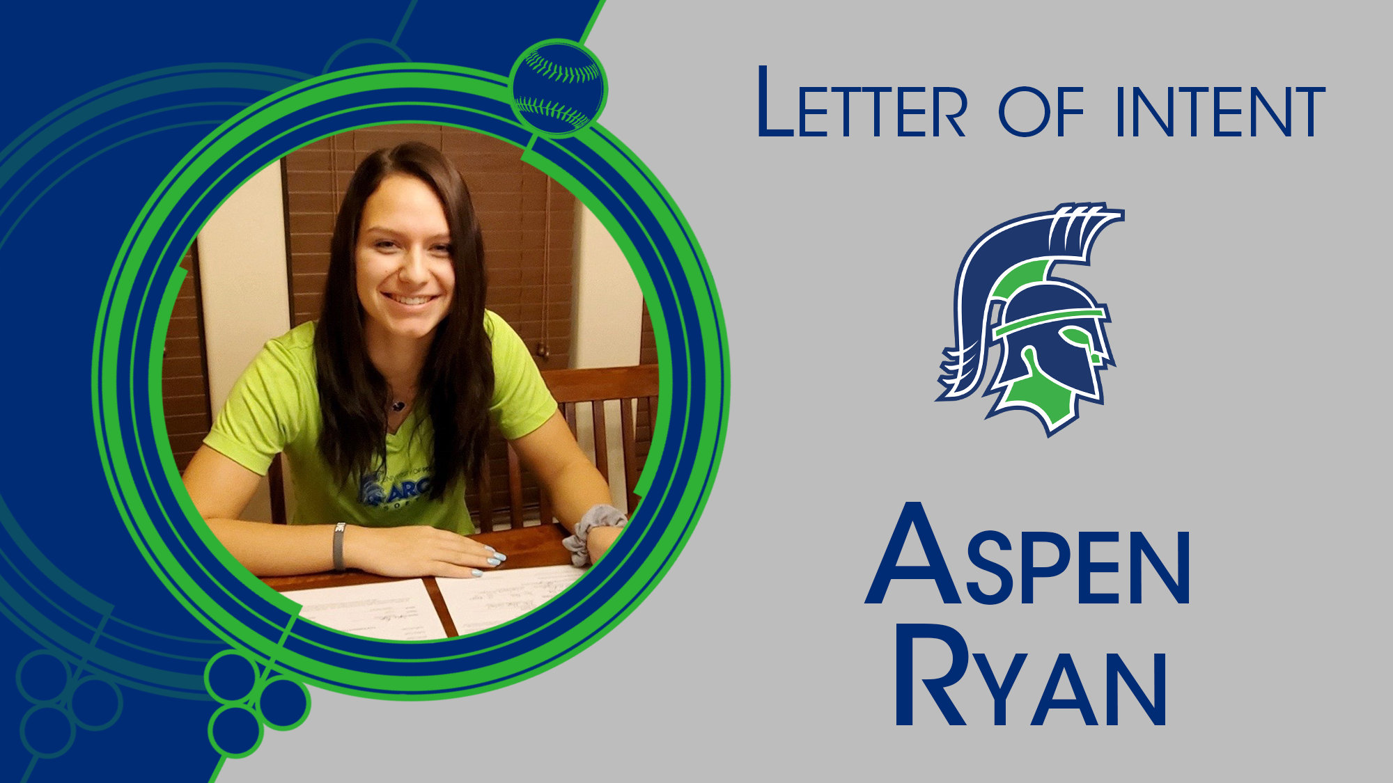 Aspen Ryan Signs With Argo Softball - University of Providence Athletics