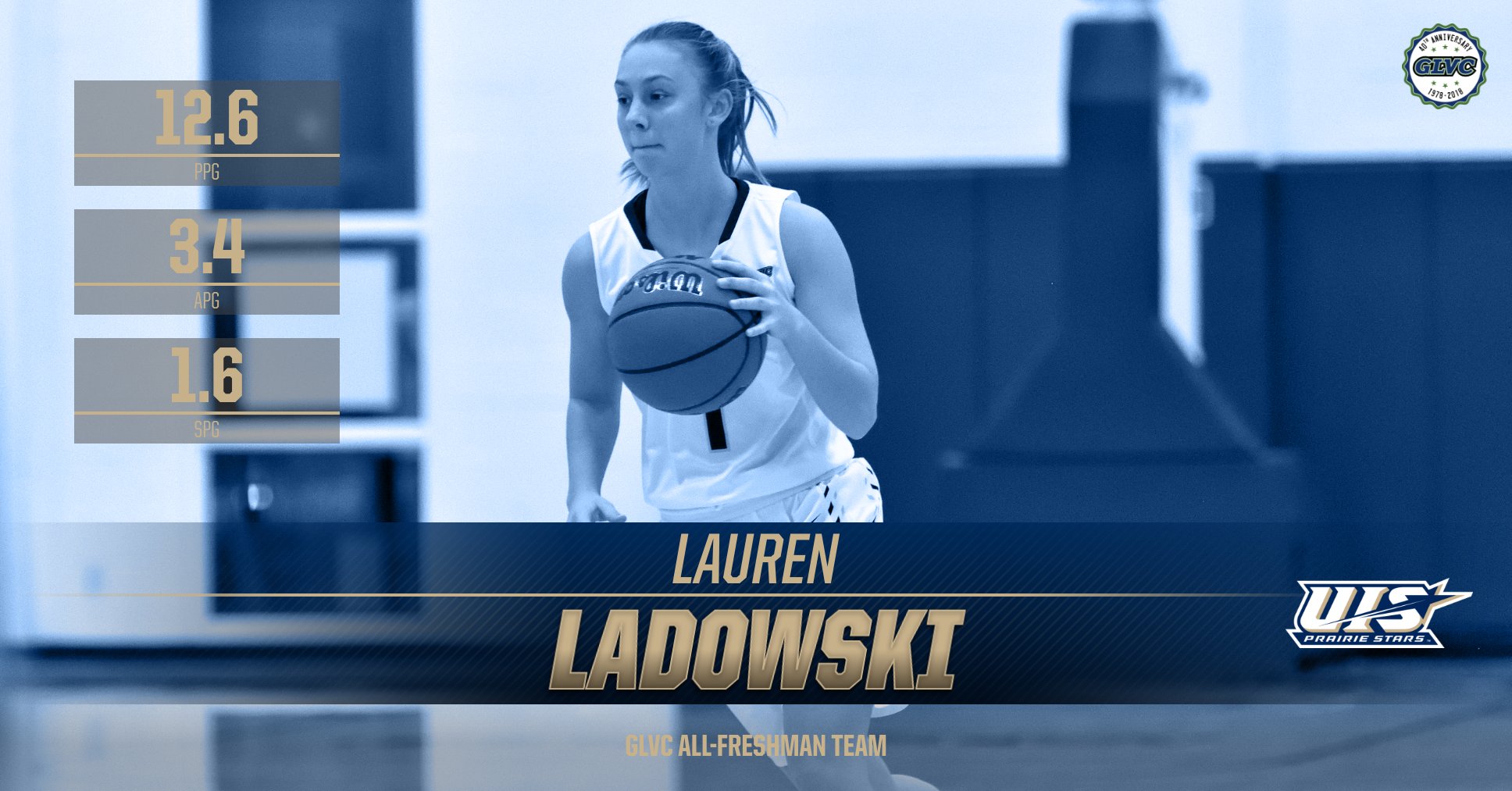 Lauren Ladowski Named To GLVC All-Freshman Team - UIS Athletics