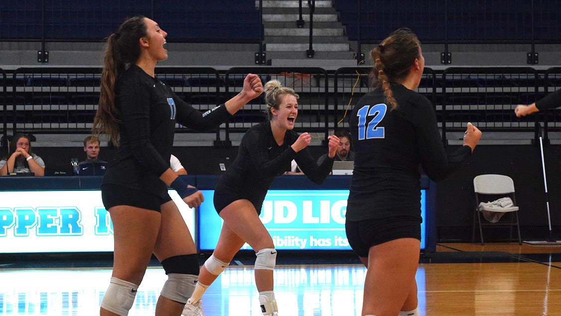 Peacock Volleyball Sweeps Marauders in Bismarck - Upper Iowa University ...