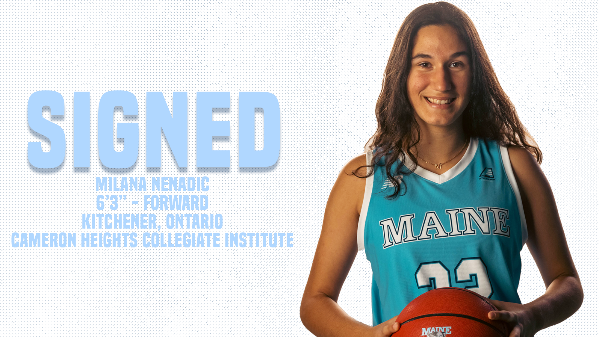 Women's Basketball Signs Milana Nenadic - University of Maine Athletics