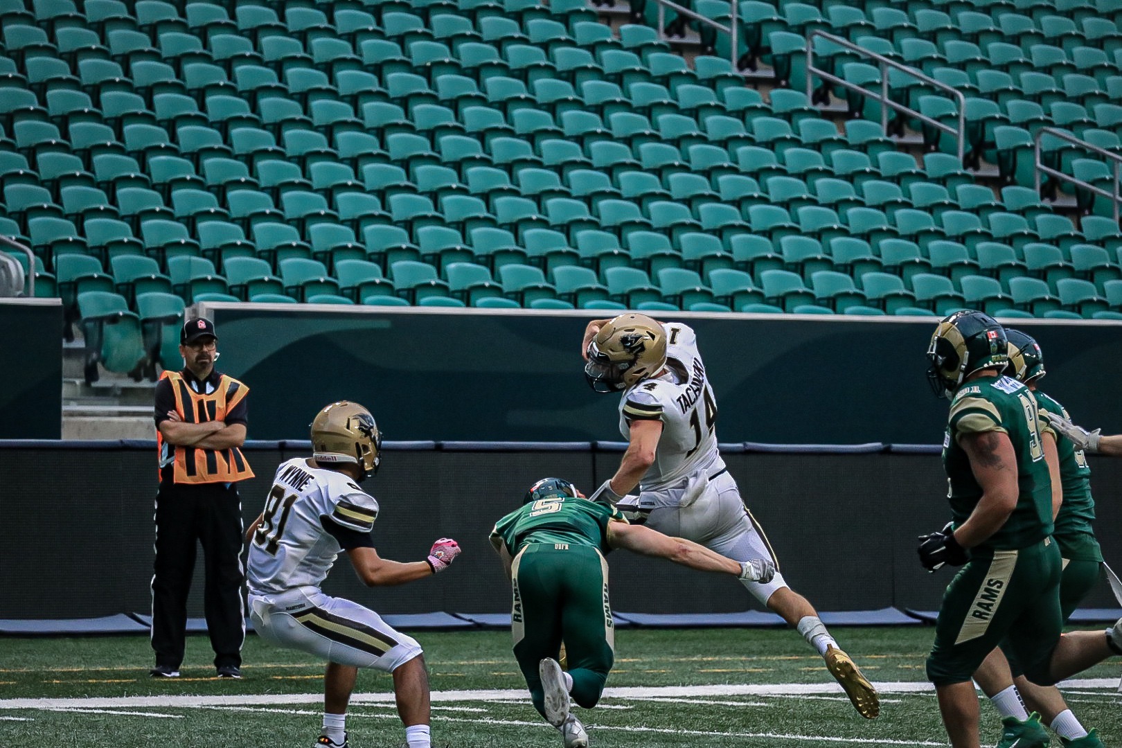 FB: Bisons put up 466 total yards, beat Regina 26-7 - University of ...