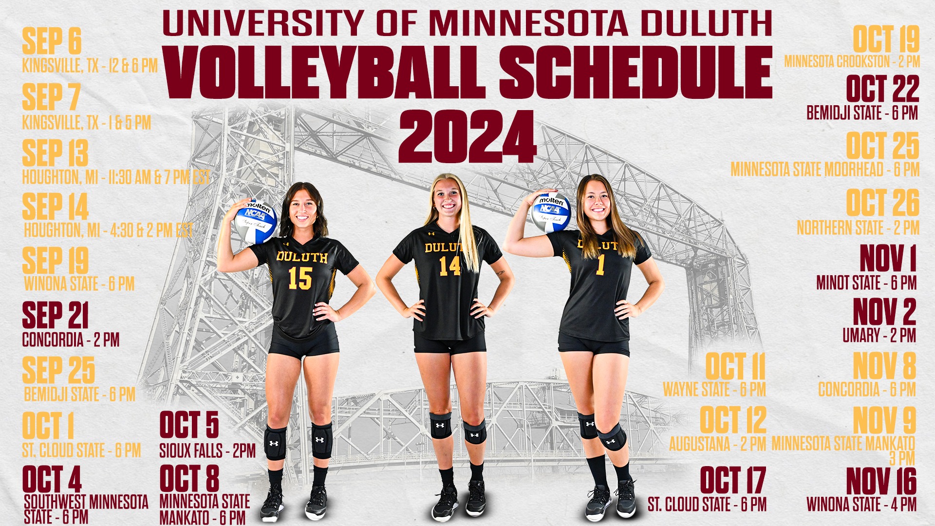 UMD VOLLEYBALL RELEASES FULL 2023 SCHEDULE - UMD Athletics