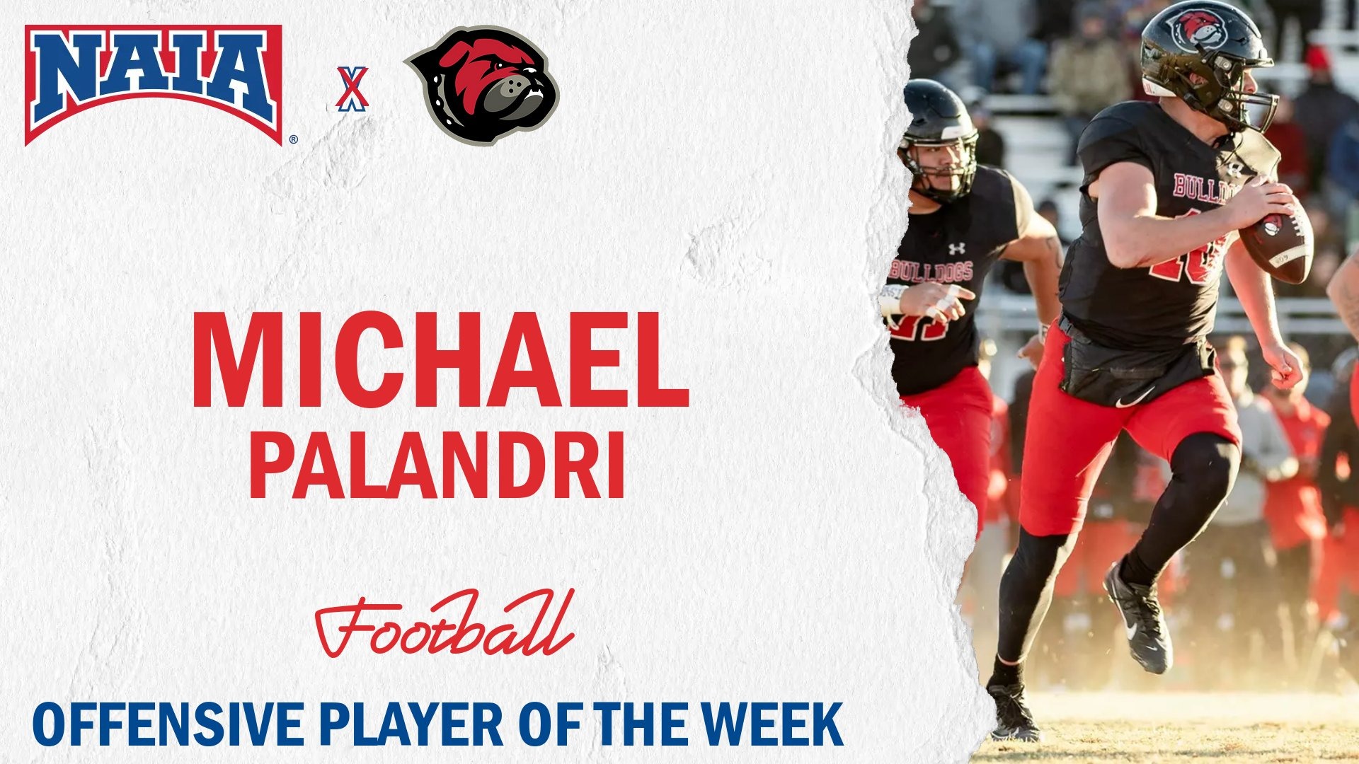 Palandri Earns NAIA Offensive Player of the Week, Muffich Earns ...