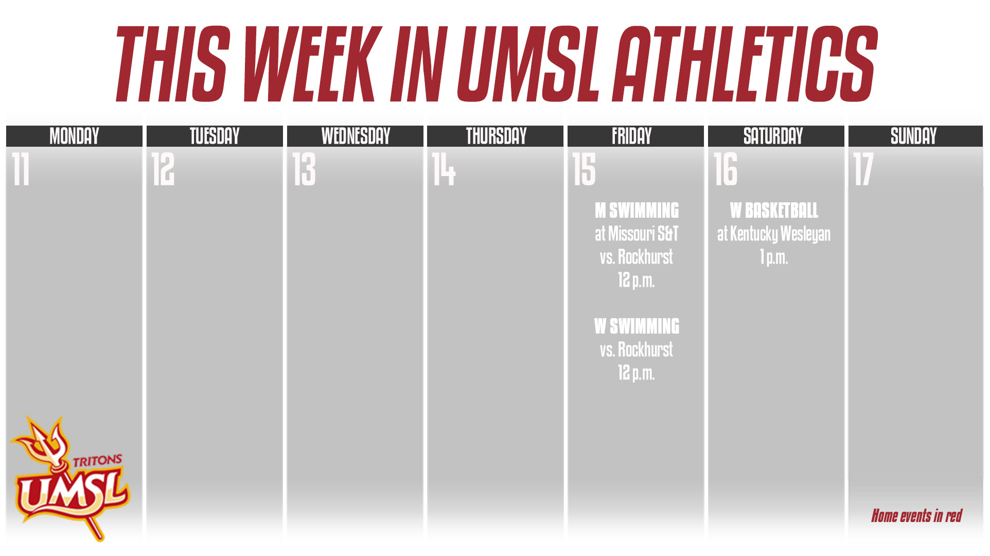 This Week in UMSL Athletics… Dec. 11-17 - University of Missouri - St ...