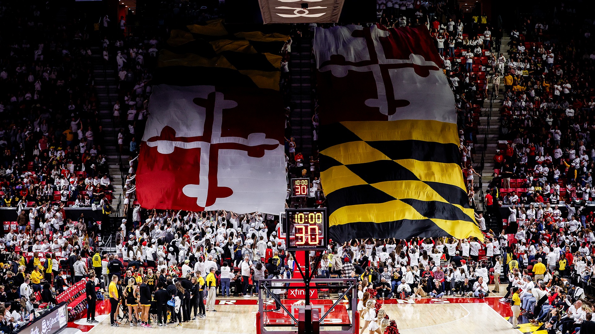 Terps Rally But Fall To No. 3 Iowa, 93-85, Before Soldout XFINITY ...