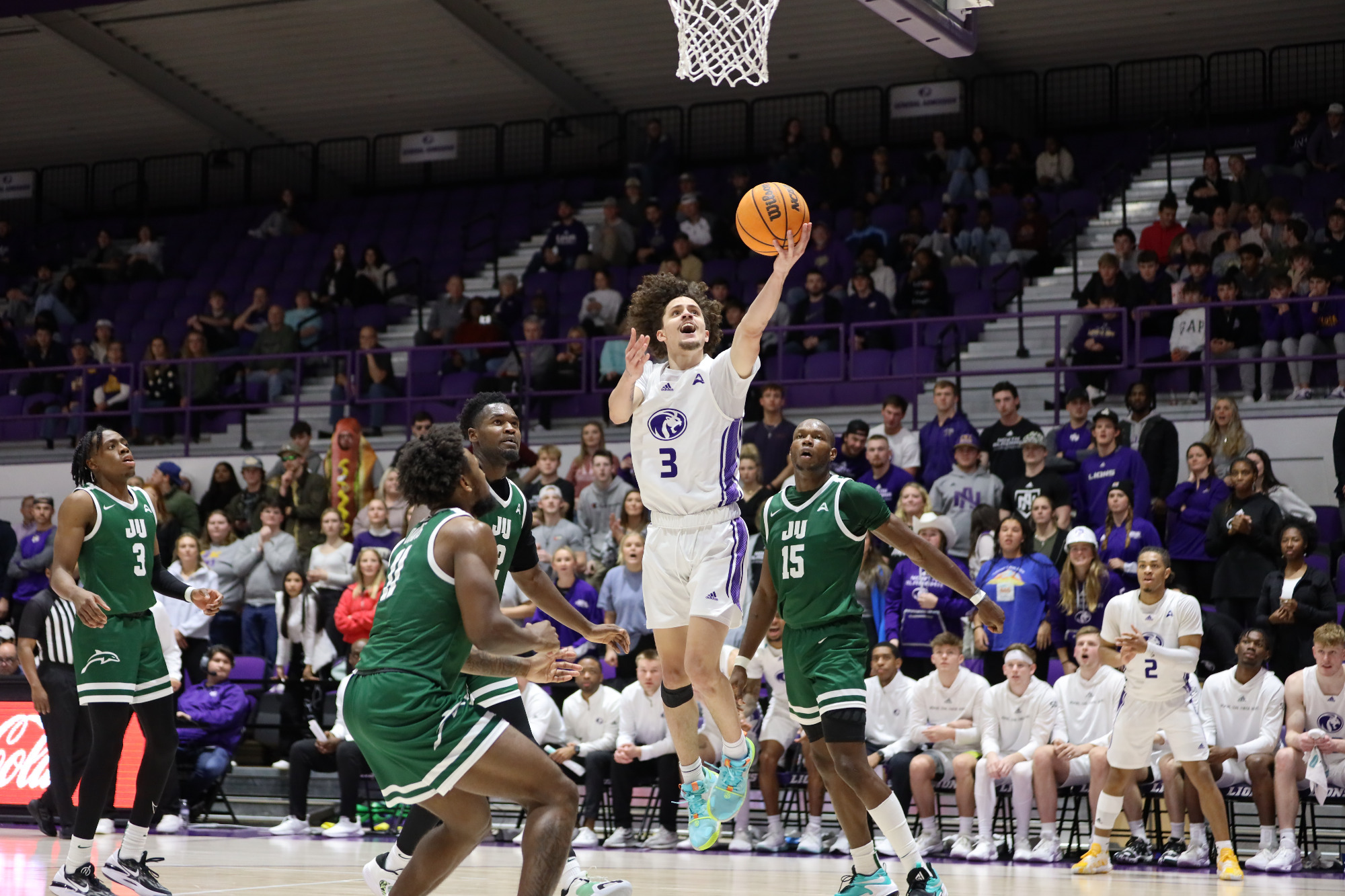 LIONS GET THIRD STRAIGHT ASUN WIN WITH ROUT OF JU - University of North ...