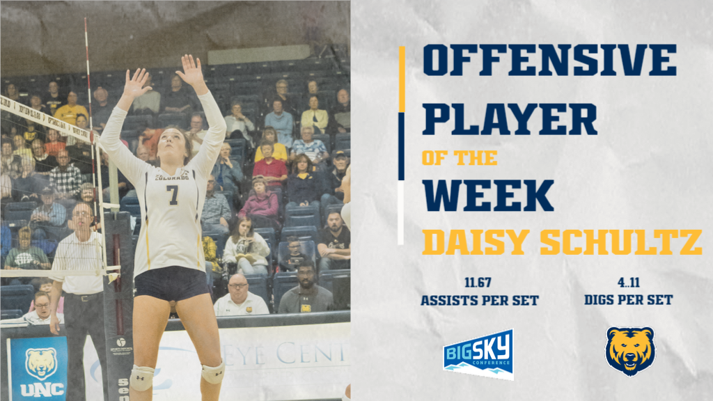 Daisy Schultz - 2021 - Women's Volleyball - University of Northern ...