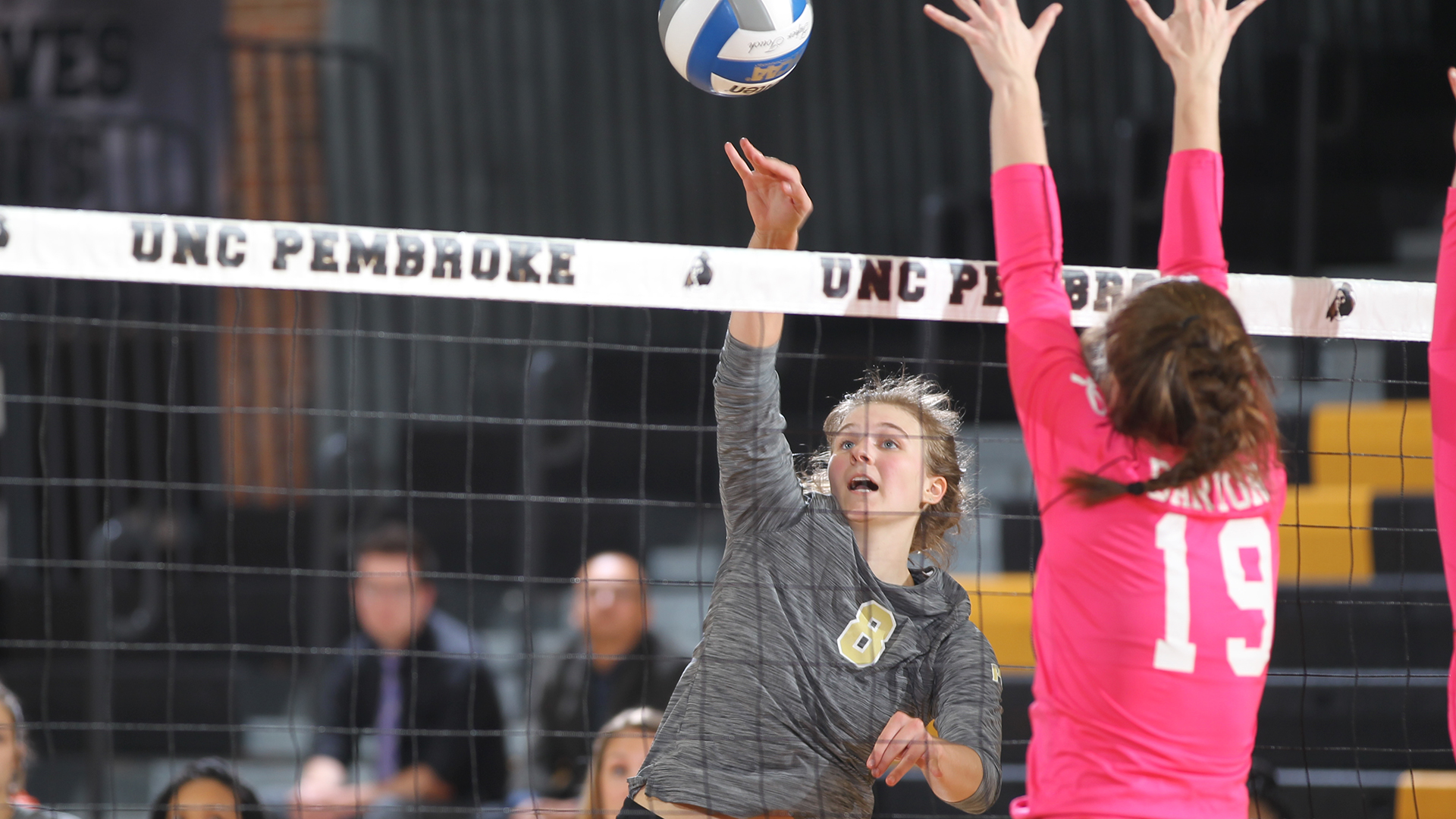 Key Second Set Leads Volleyball Past Barton - UNCP Athletics