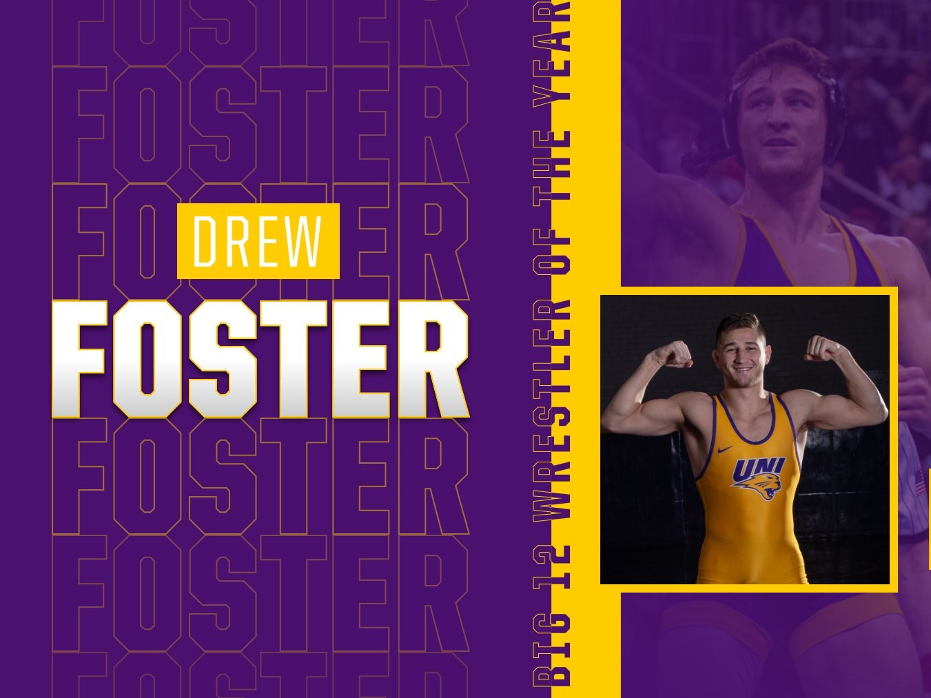 Drew Foster Named Big 12 Wrestler of the Year - UNI Athletics
