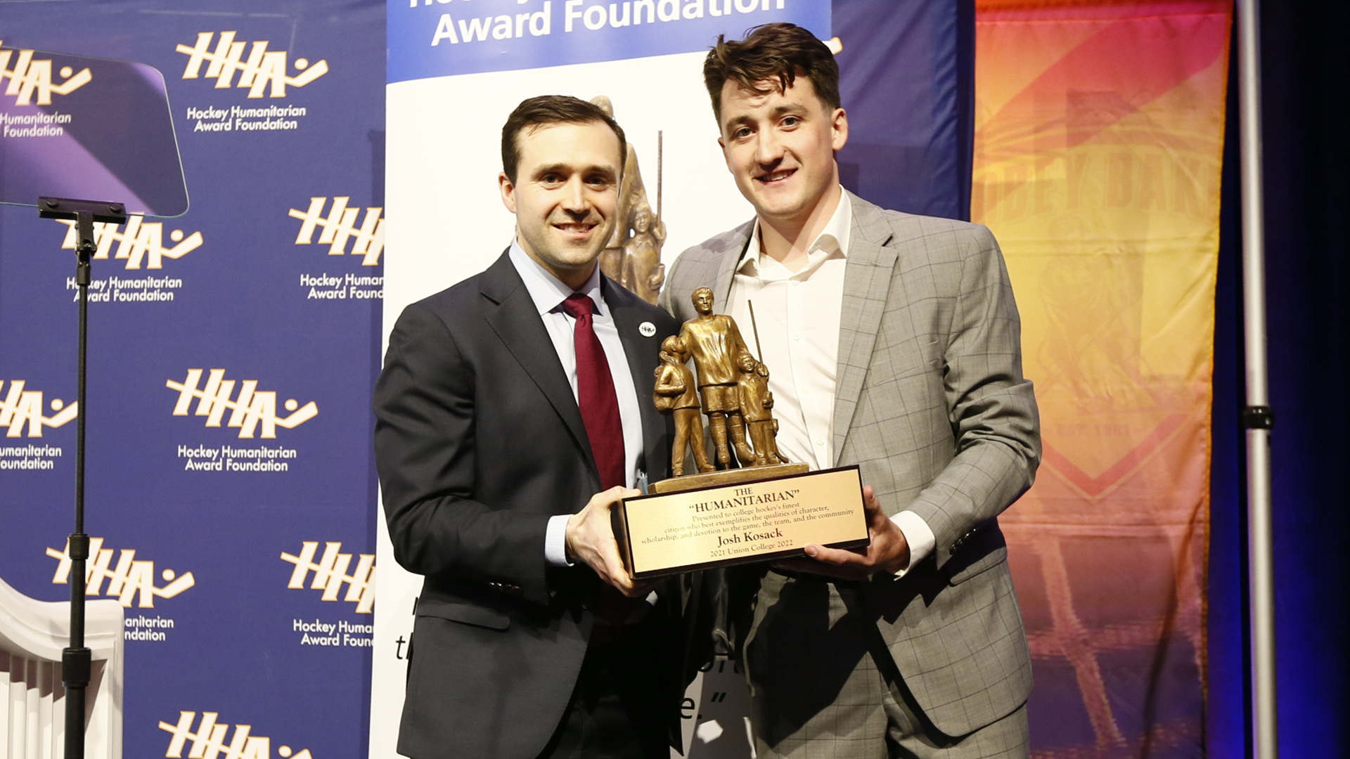 Josh Kosack Named 2022 Hockey Humanitarian Award Winner - Union College ...