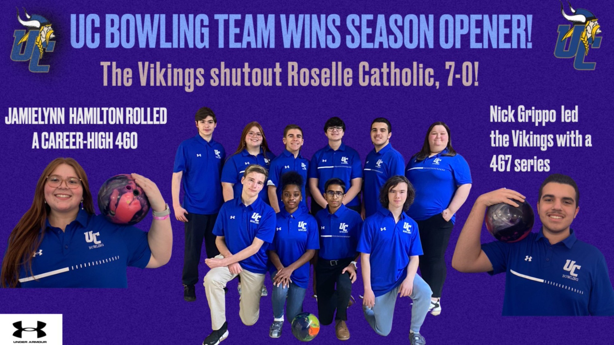 Grippo, Hamilton spark UC bowling team to win in season opener - Union ...