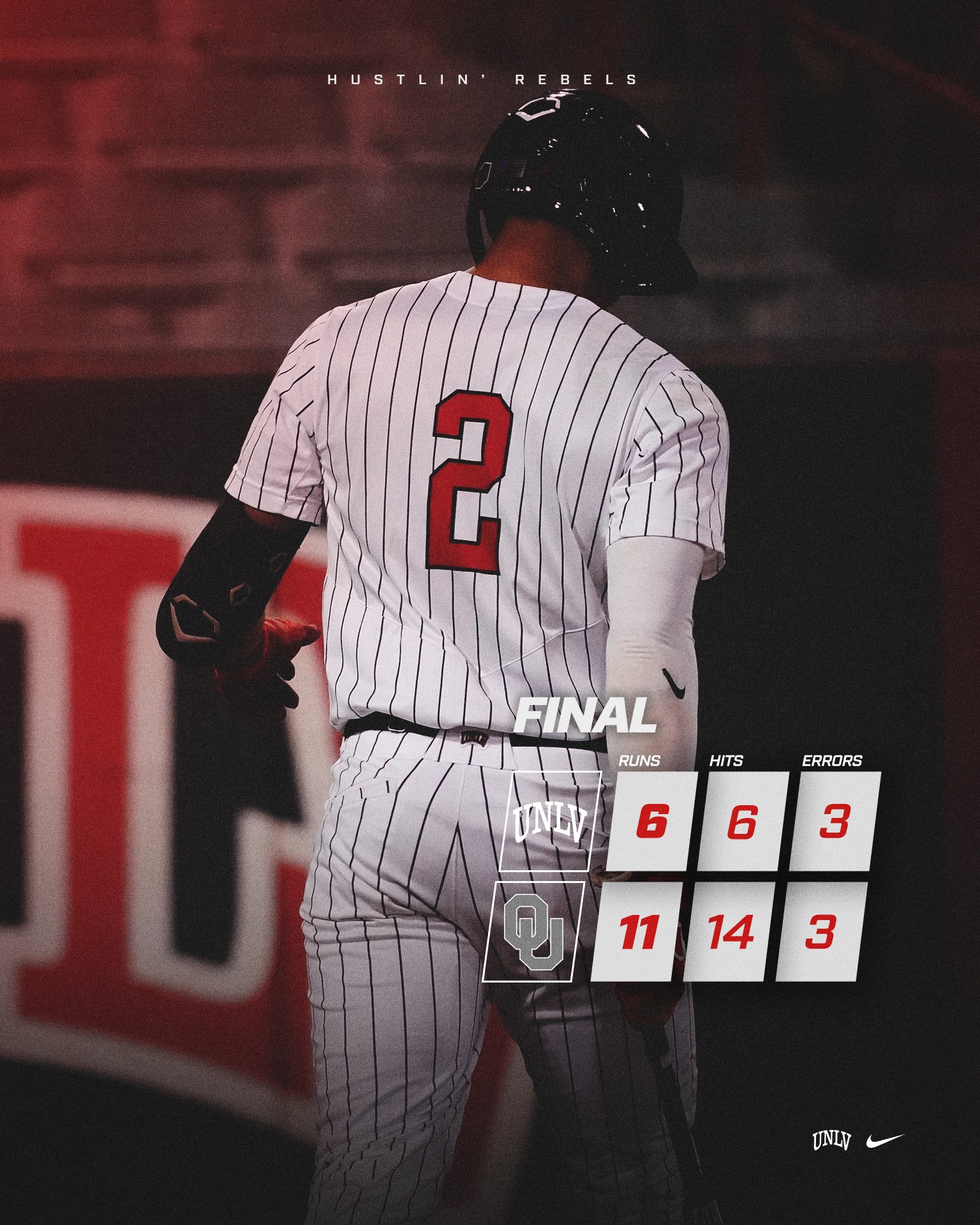 Rebels Drop Game One To Sooners - University of Nevada Las Vegas Athletics