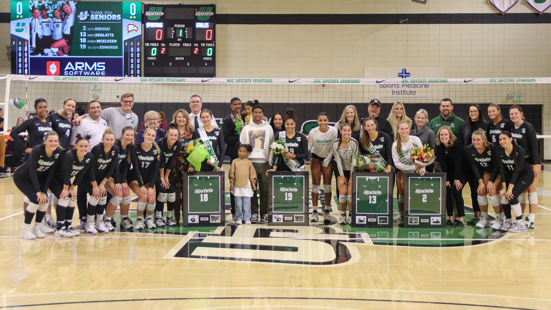 Volleyball Honors Seniors With Resilient Effort in Four-Set Battle With ...