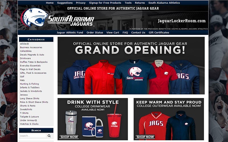 USA ATHLETICS DEBUTS NEW ON-LINE STORE, “JAGUAR LOCKER ROOM ...