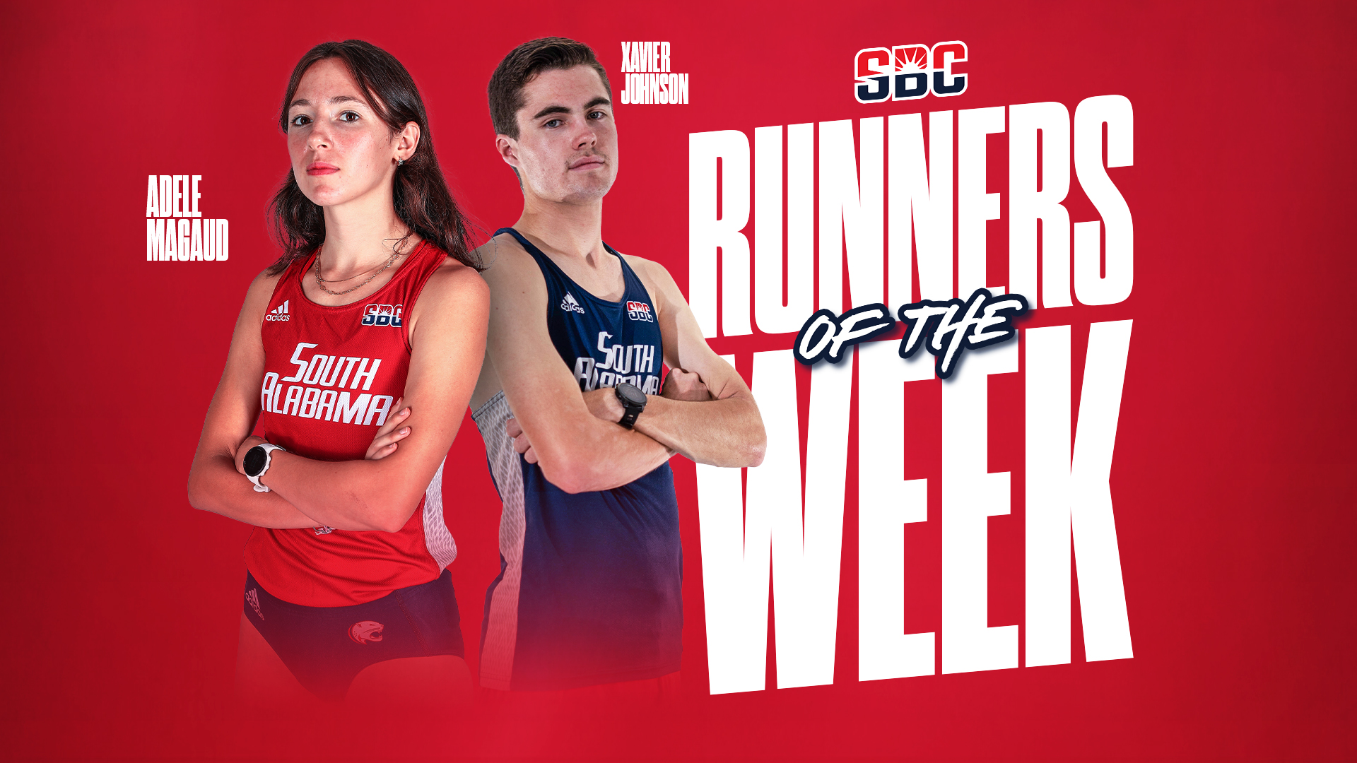 South Alabama XC’s Magaud and Johnson earn SBC Runner of the Week ...